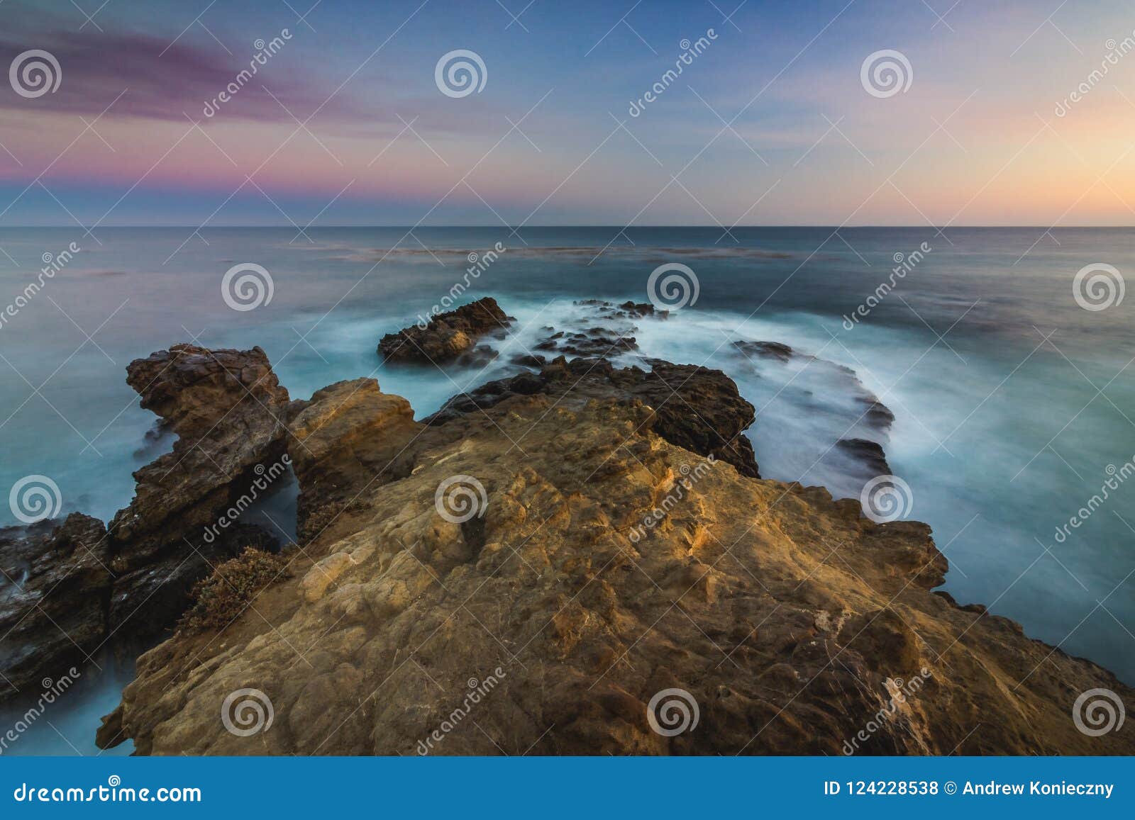 Smooth Waves at Sequit Point Stock Photo - Image of idyllic, long ...