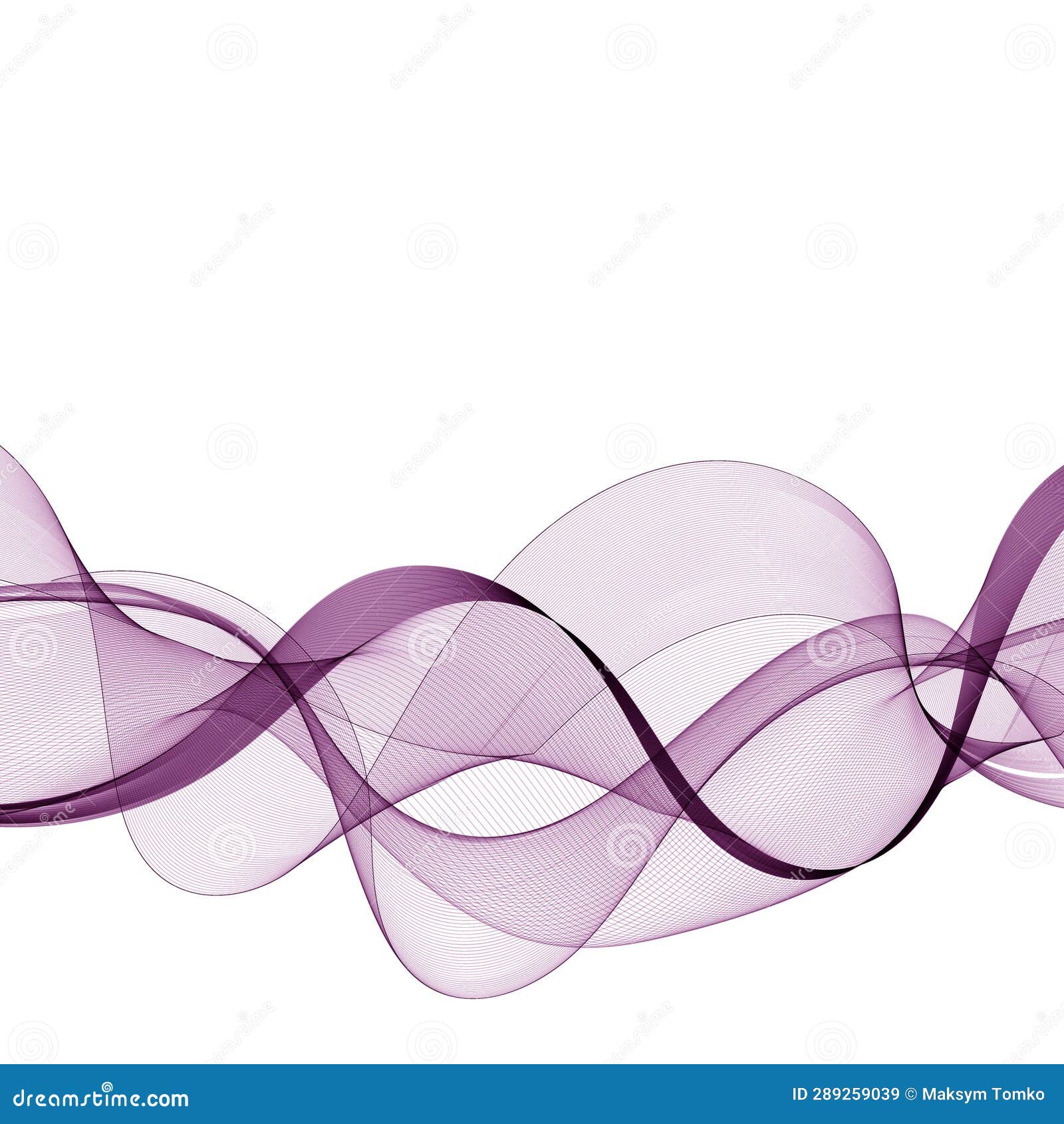 Smooth Wavy Purple Lines in the Form of Abstract Waves. Eps 10 Stock ...