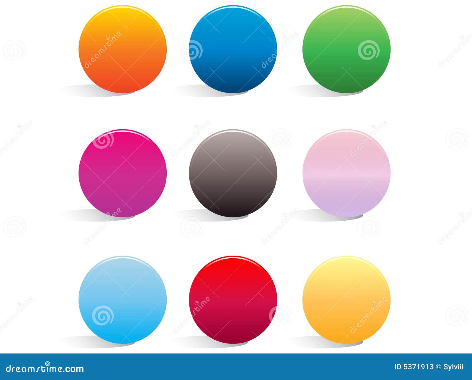 Smooth Web Buttons stock vector. Illustration of silk - 5371913