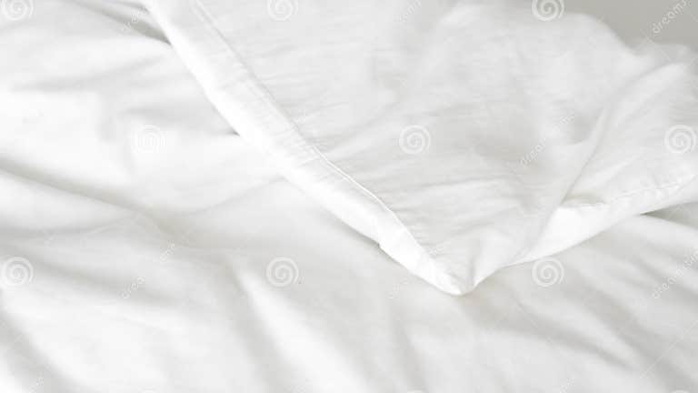 Smooth White Bedsheet Background, Soft Texture, Clean and Minimalist Style. Stock Image - Image ...