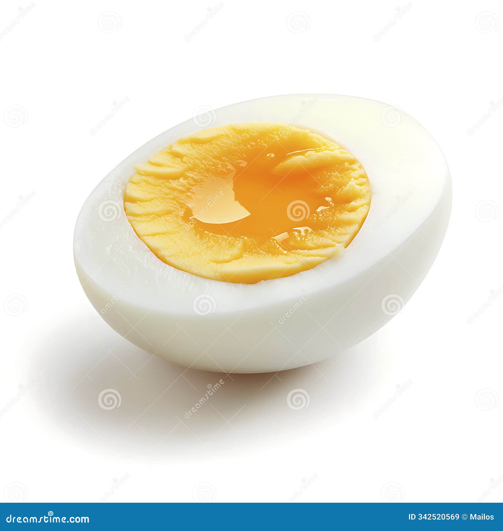 Smooth White Boiled Egg without Shell Clean Minimalist Design Stock ...