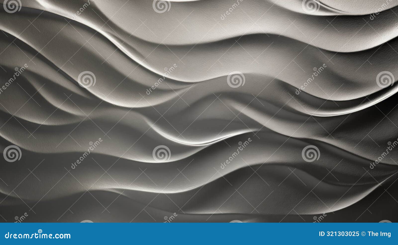 Smooth White Gypsum Waves Ai Generated Pattern Stock Image - Image of ...