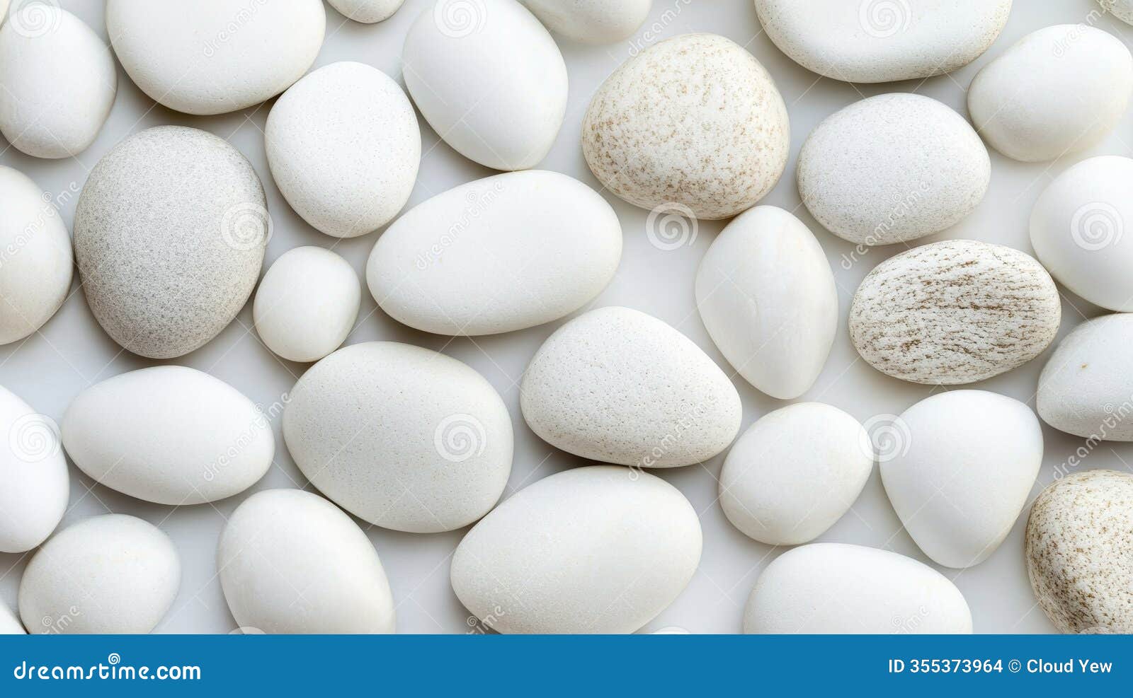 Smooth White Pebbles Background - Natural Stone Texture Stock ...
