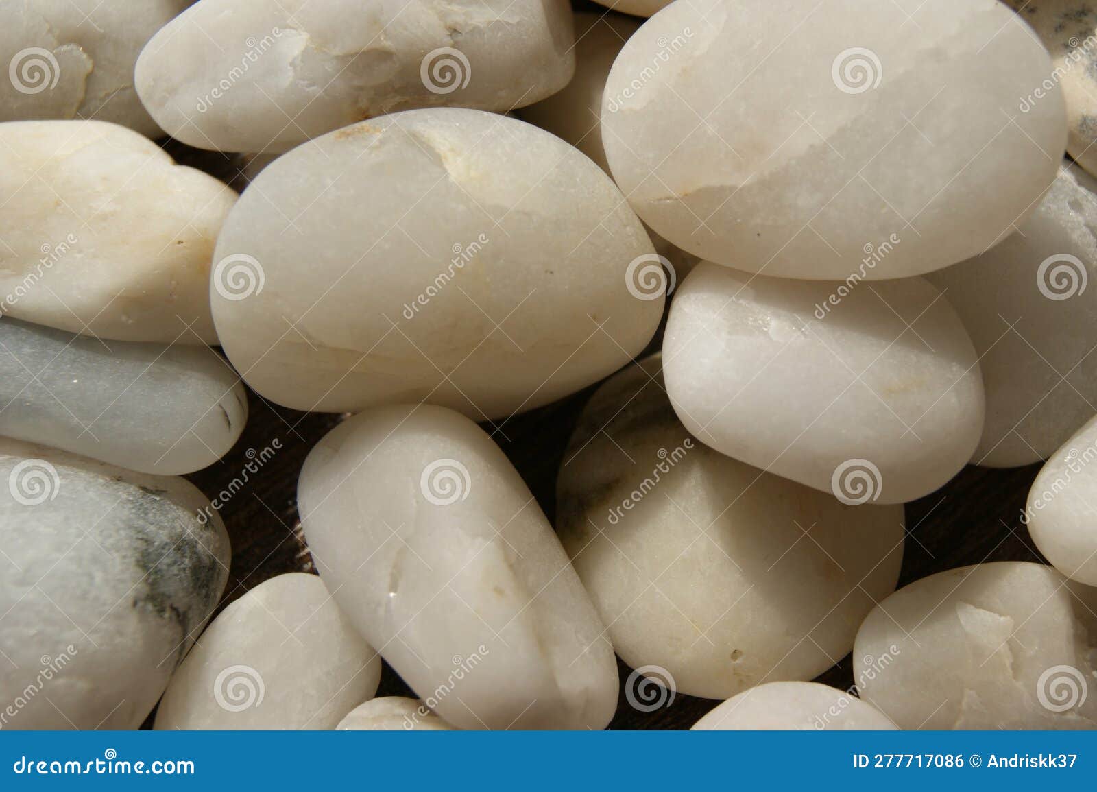 Smooth White Pebbles Close-up. Background Texture. Stock Photo - Image ...