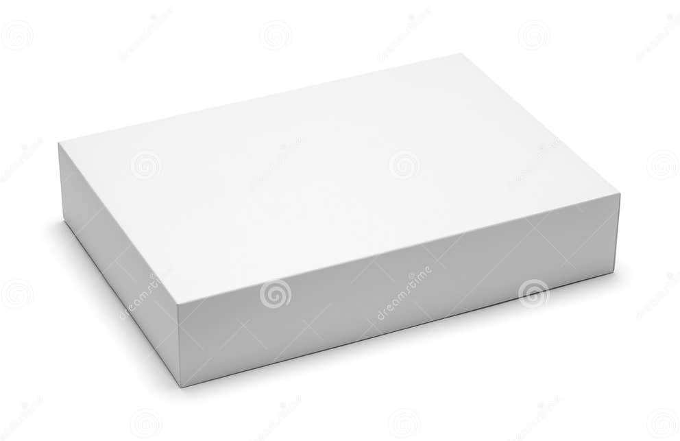 Smooth White Rectangle Box stock image. Image of smooth - 292047949
