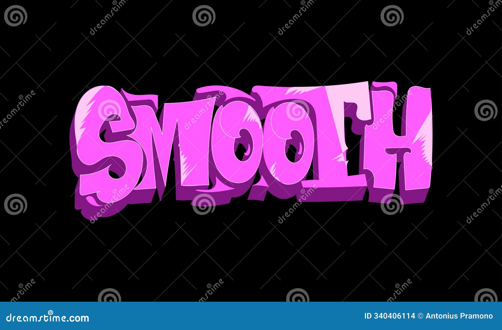 SMOOTH Word Graffiti Style Design Stock Vector - Illustration of ...