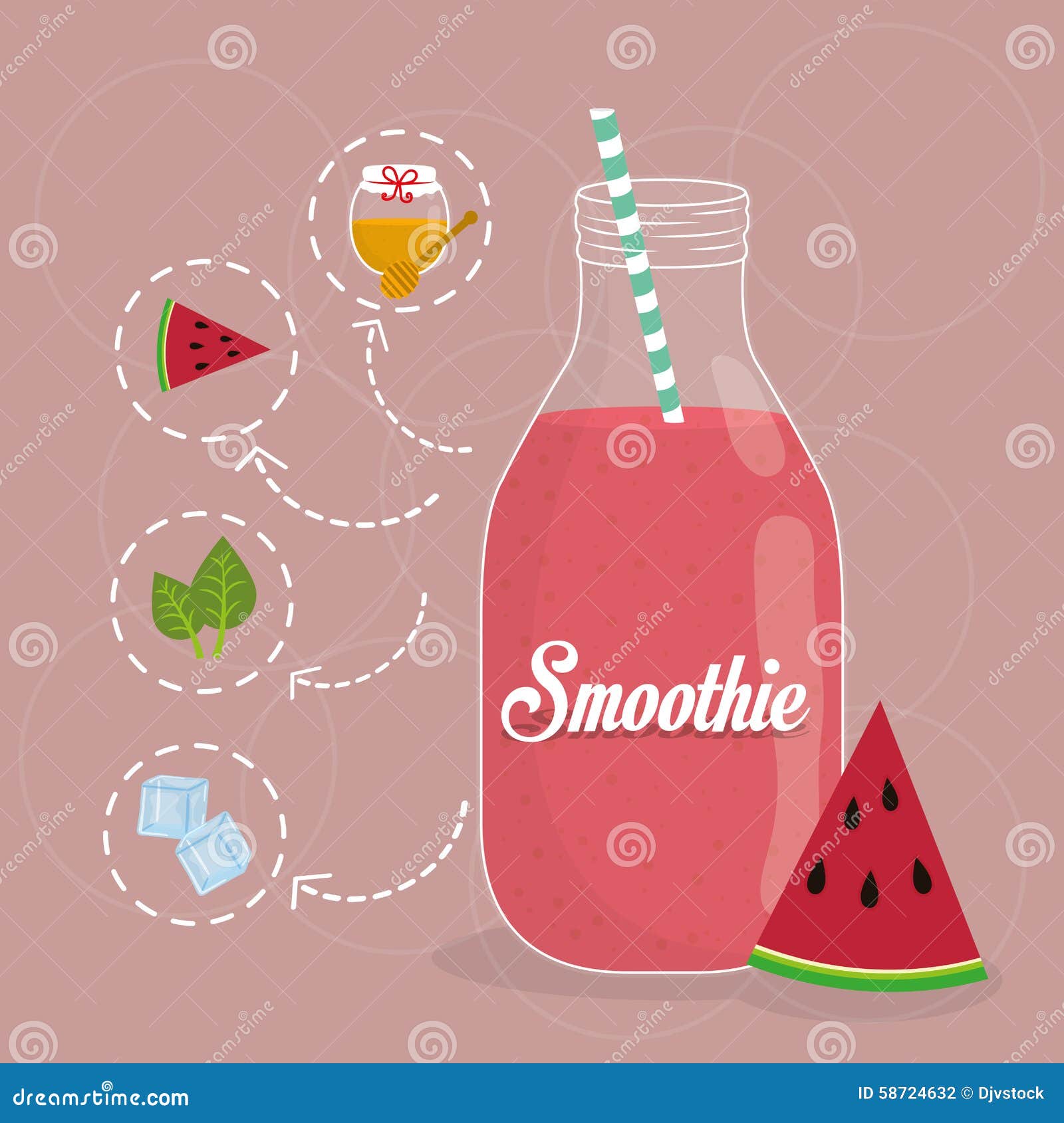 Smoothie design. stock vector. Illustration of banner - 58724632