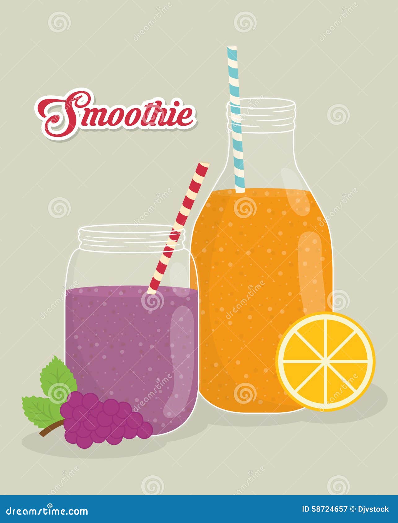 Smoothie design. stock vector. Illustration of blended - 58724657