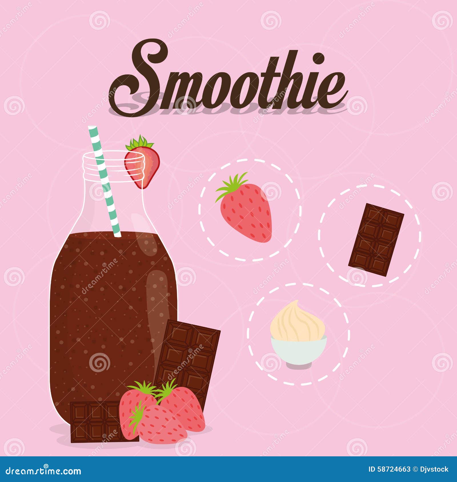Smoothie design. stock vector. Illustration of healthy - 58724663