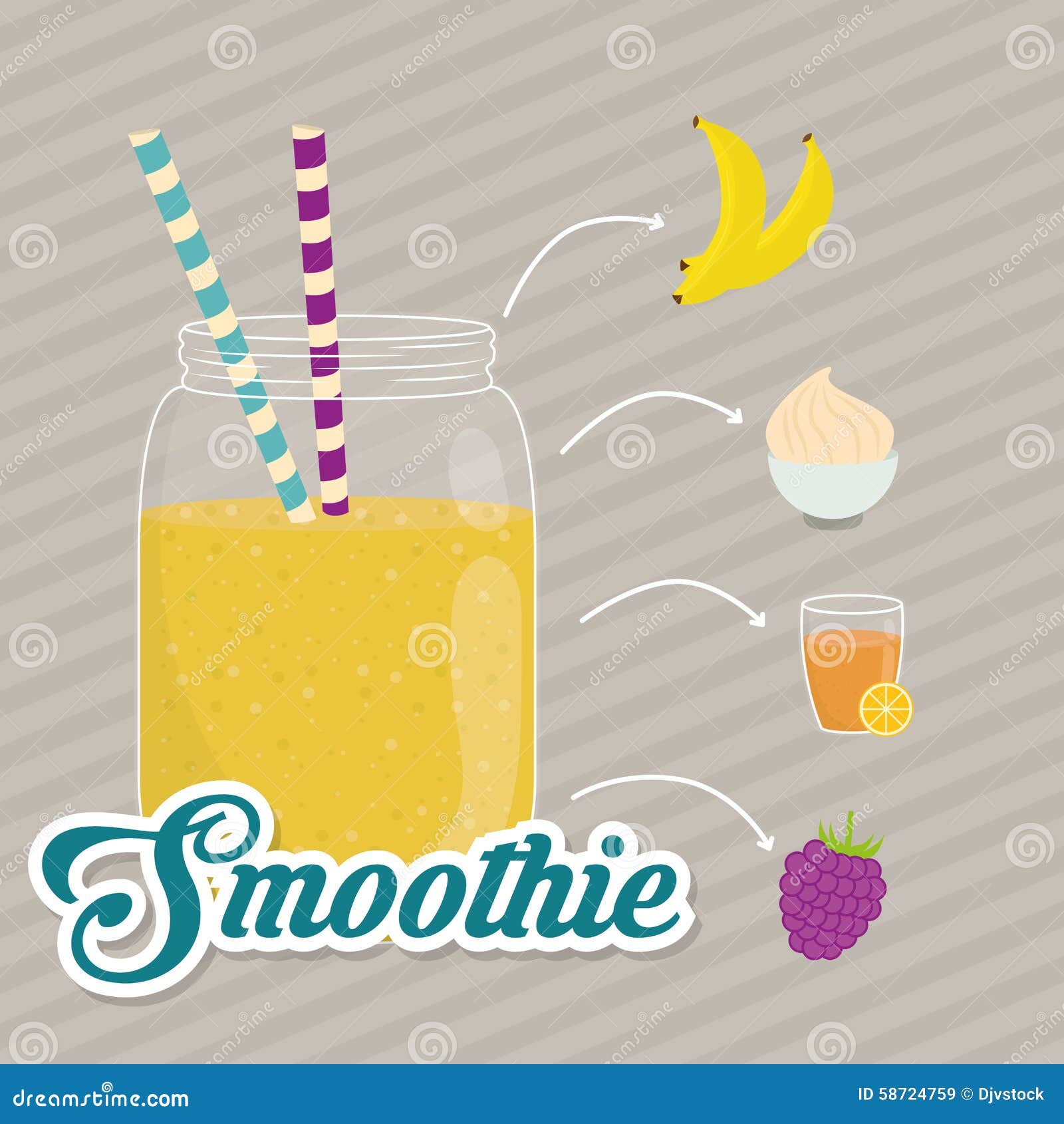 Smoothie design. stock vector. Illustration of food, green - 58724759