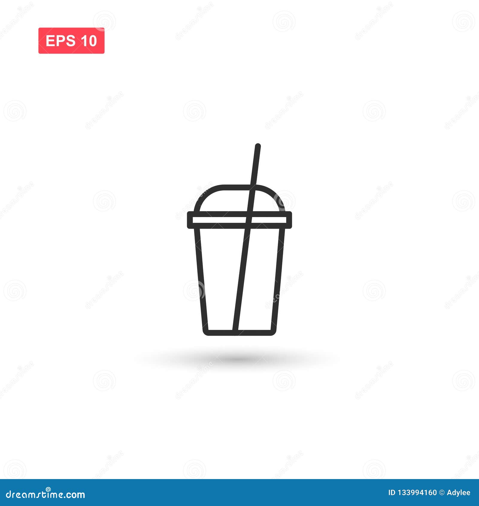 Smoothie Drink Cup Vector Icon Isolated Stock Vector - Illustration of ...