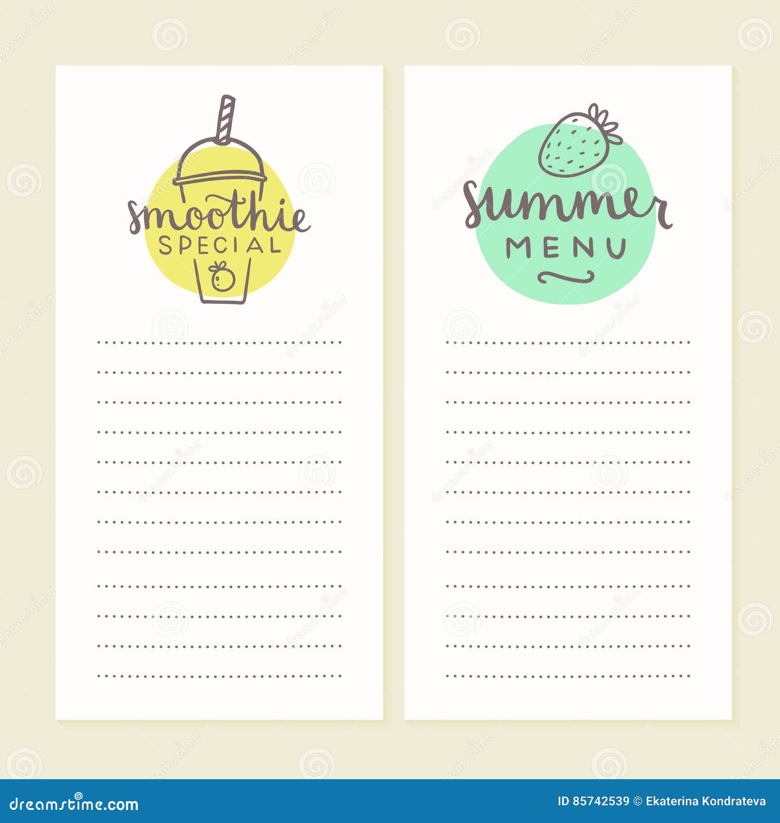 Smoothie menu templates. stock vector. Illustration of organic - 85742539