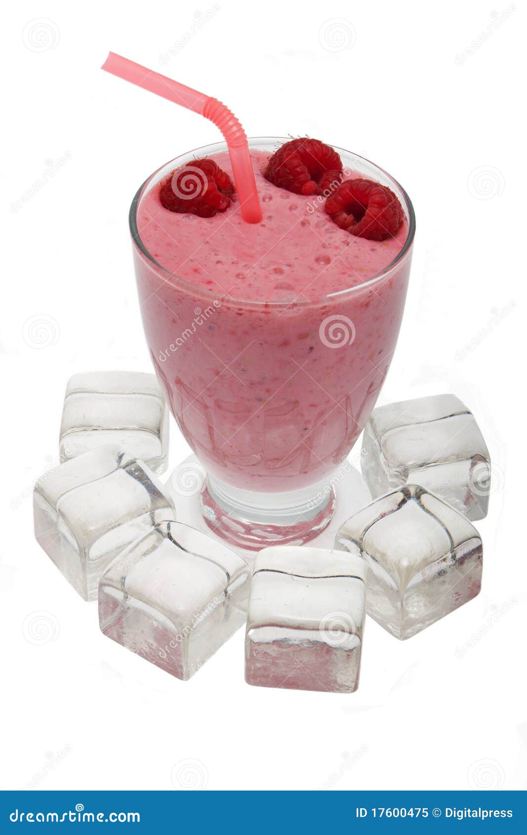 Smoothie raspberry stock image. Image of milk, healthy - 17600475