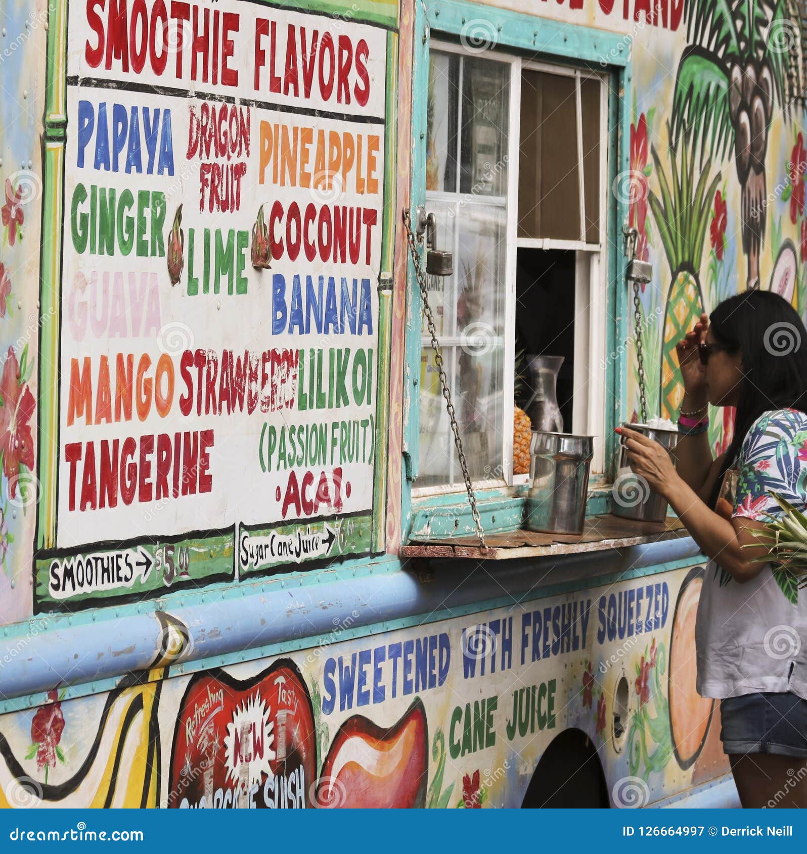 A Smoothie Truck At A Roadside Fruit Stand, Maui, Hawaii Editorial ... A Smoothie Truck At A Roadside Fruit Stand, Maui, Hawaii Editorial ...