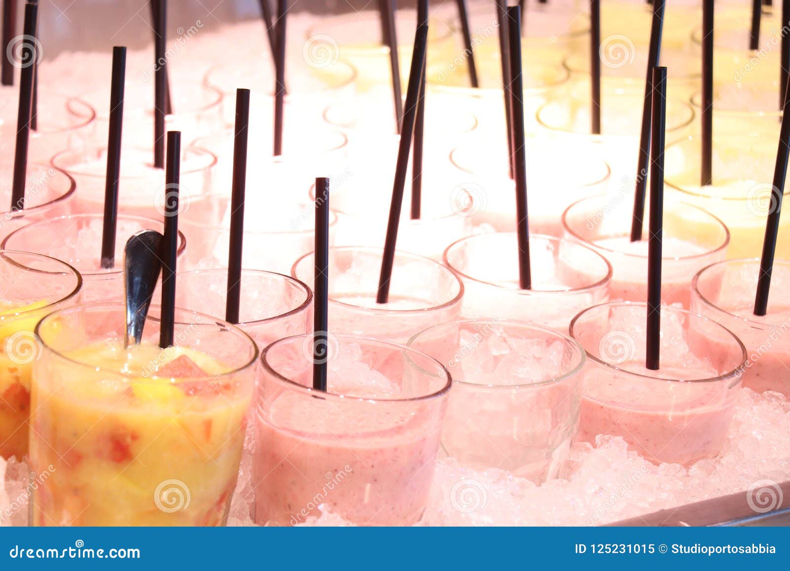 Smoothies on ice stock image. Image of smoothies, milkshake - 125231015