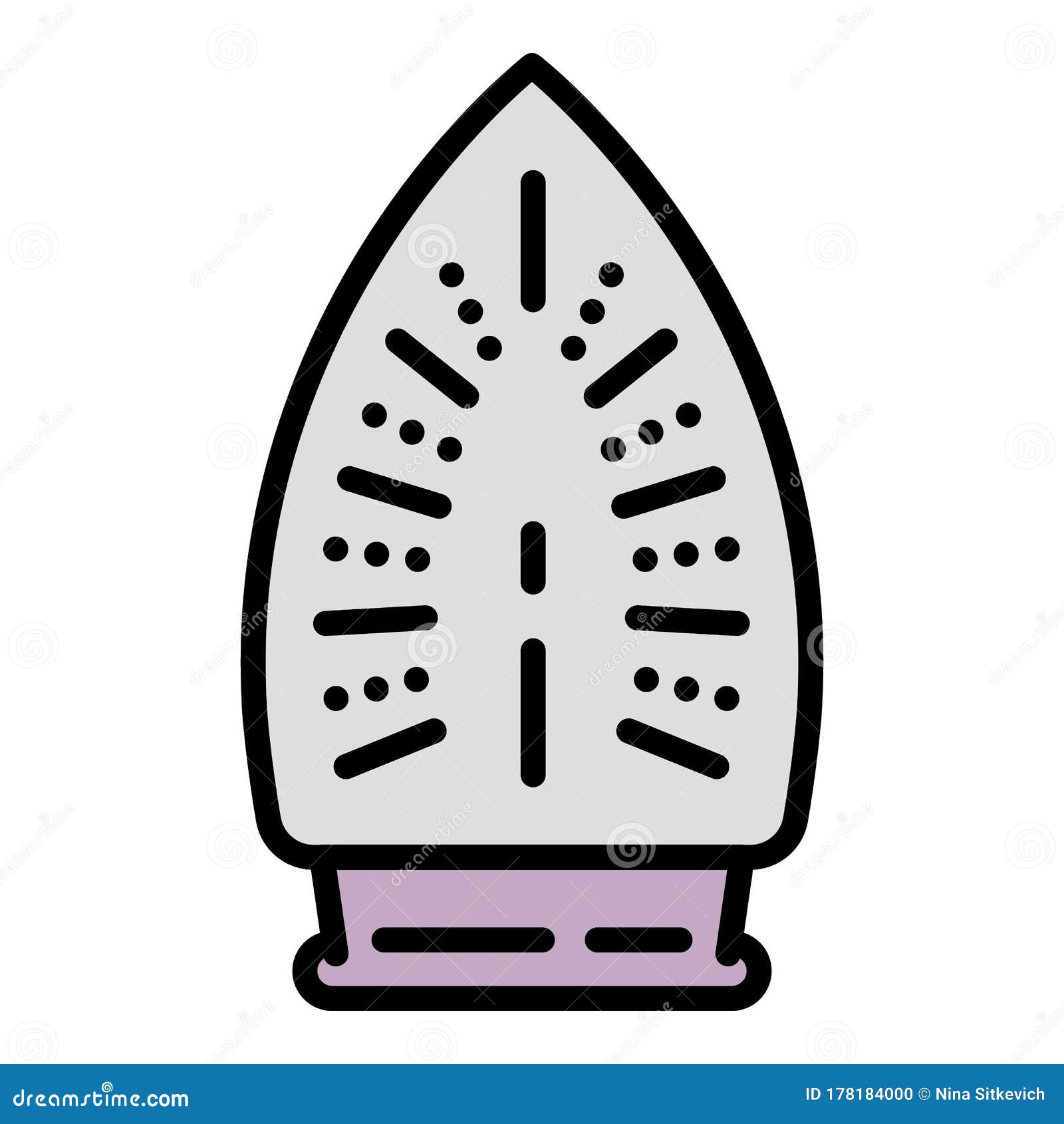 Smoothing Iron Icon, Outline Style Stock Vector - Illustration of ...
