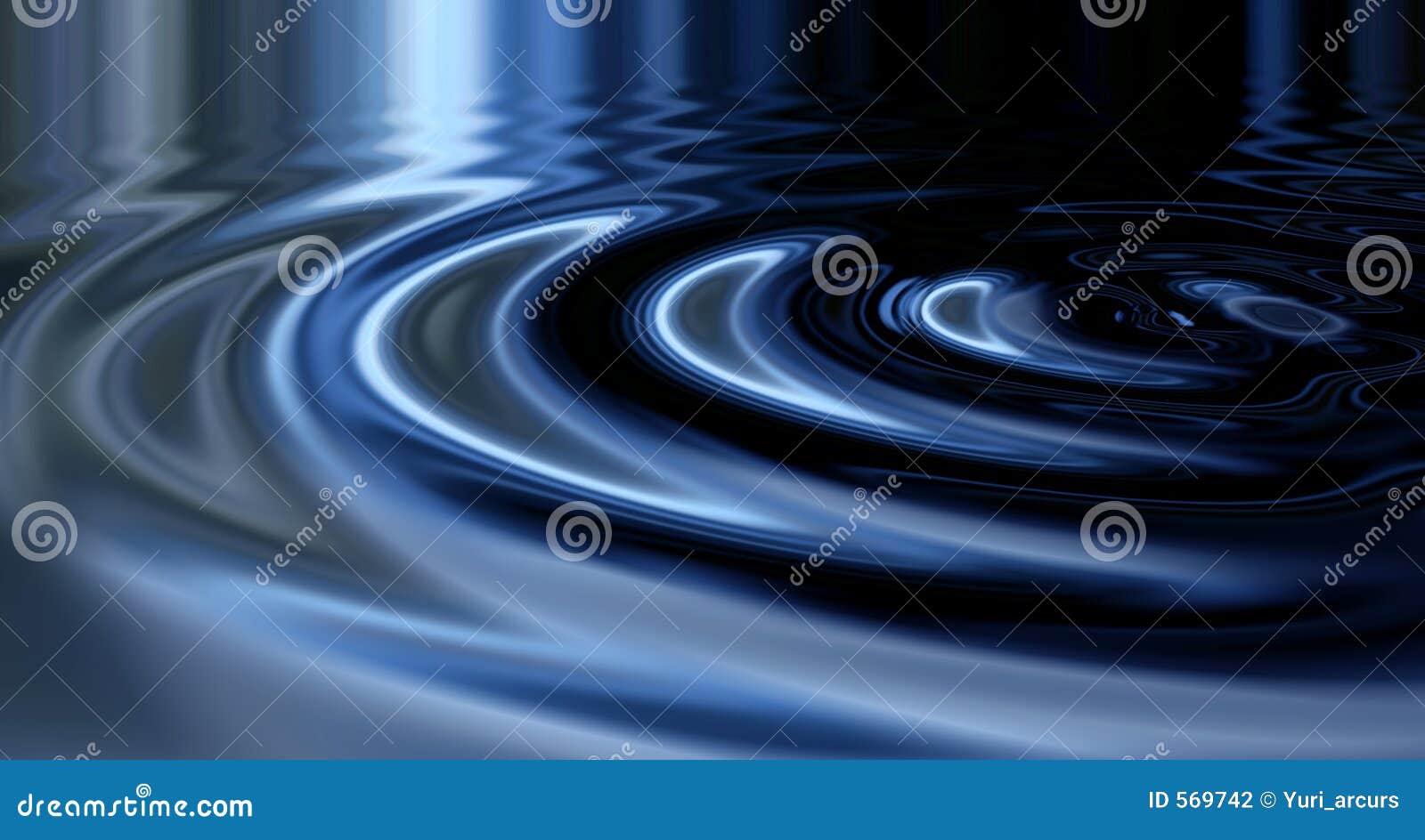 Smoothly Animated 3D Image of Circular Waves Expanding Stock ...