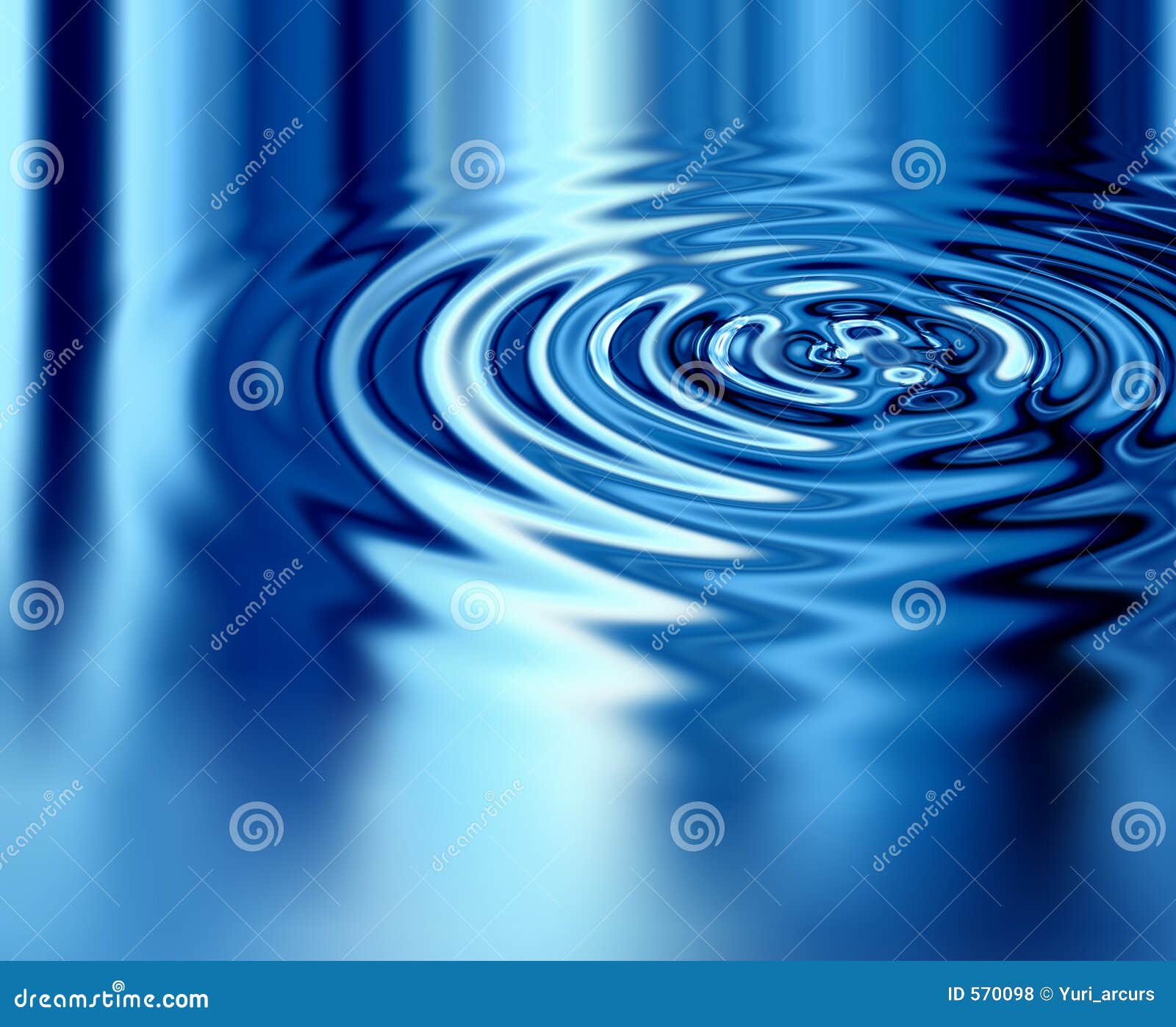 Smoothly Animated 3D Image of Circular Waves Expanding. Stock ...