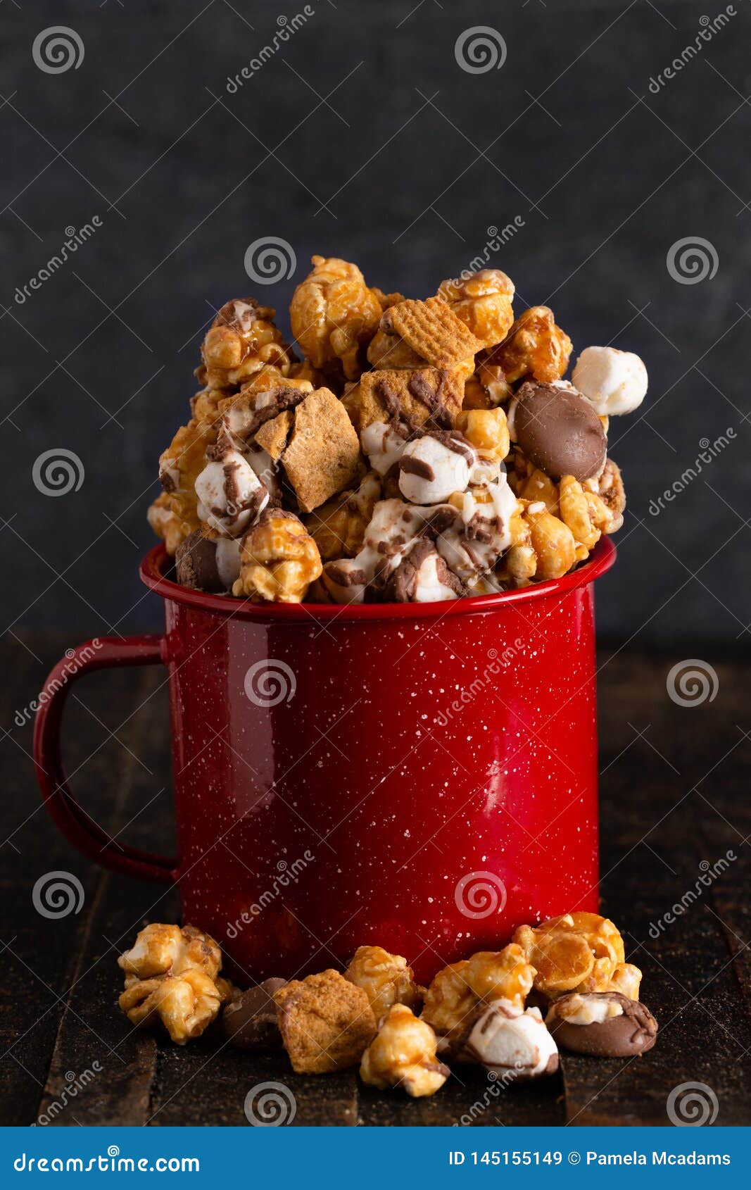 Smore Flavored Popcorn In A Camping Mug Royalty-Free Stock Photography ...