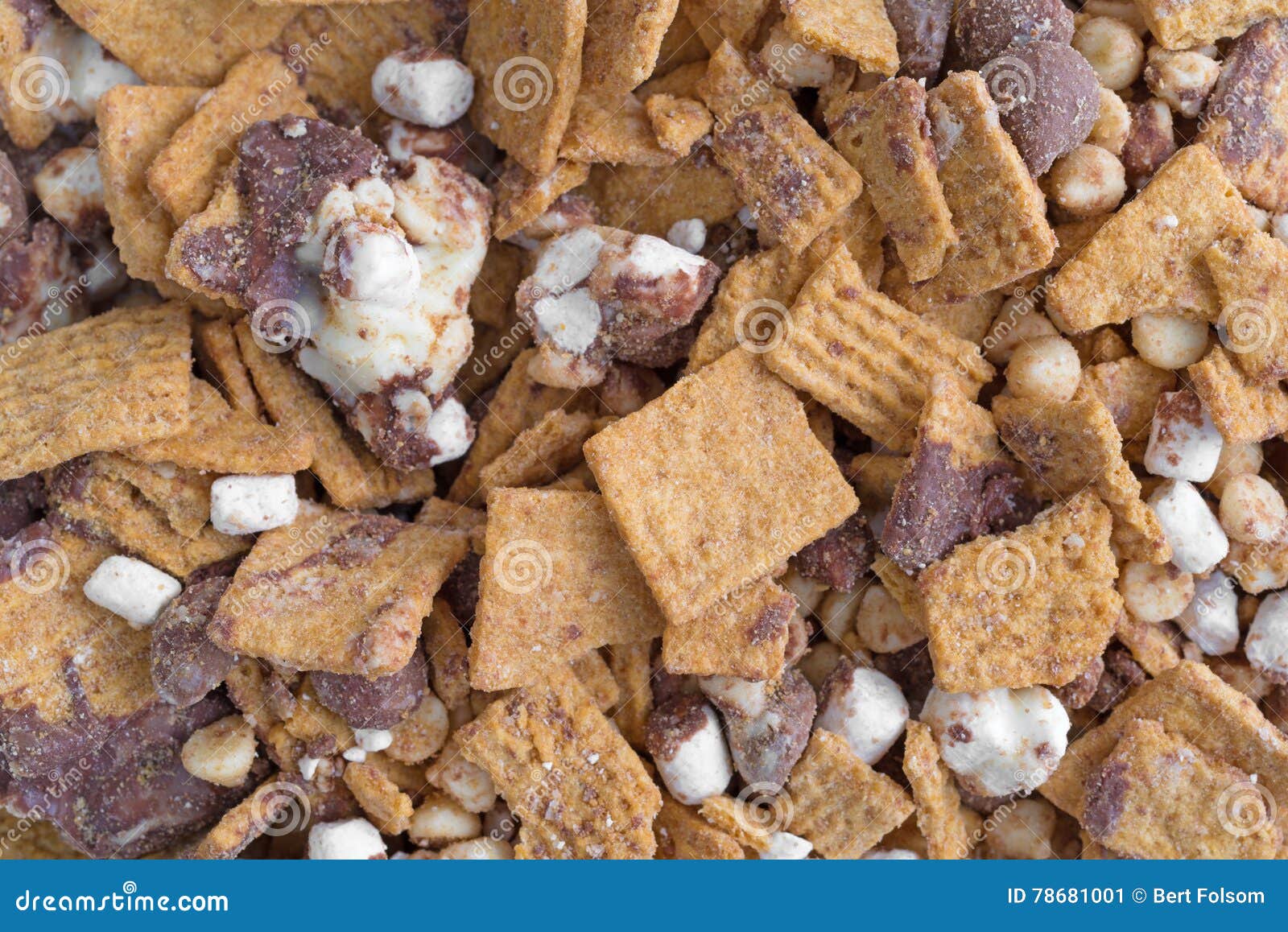 Smores Candy Mixture Close View Stock Image - Image of candy, chocolate ...