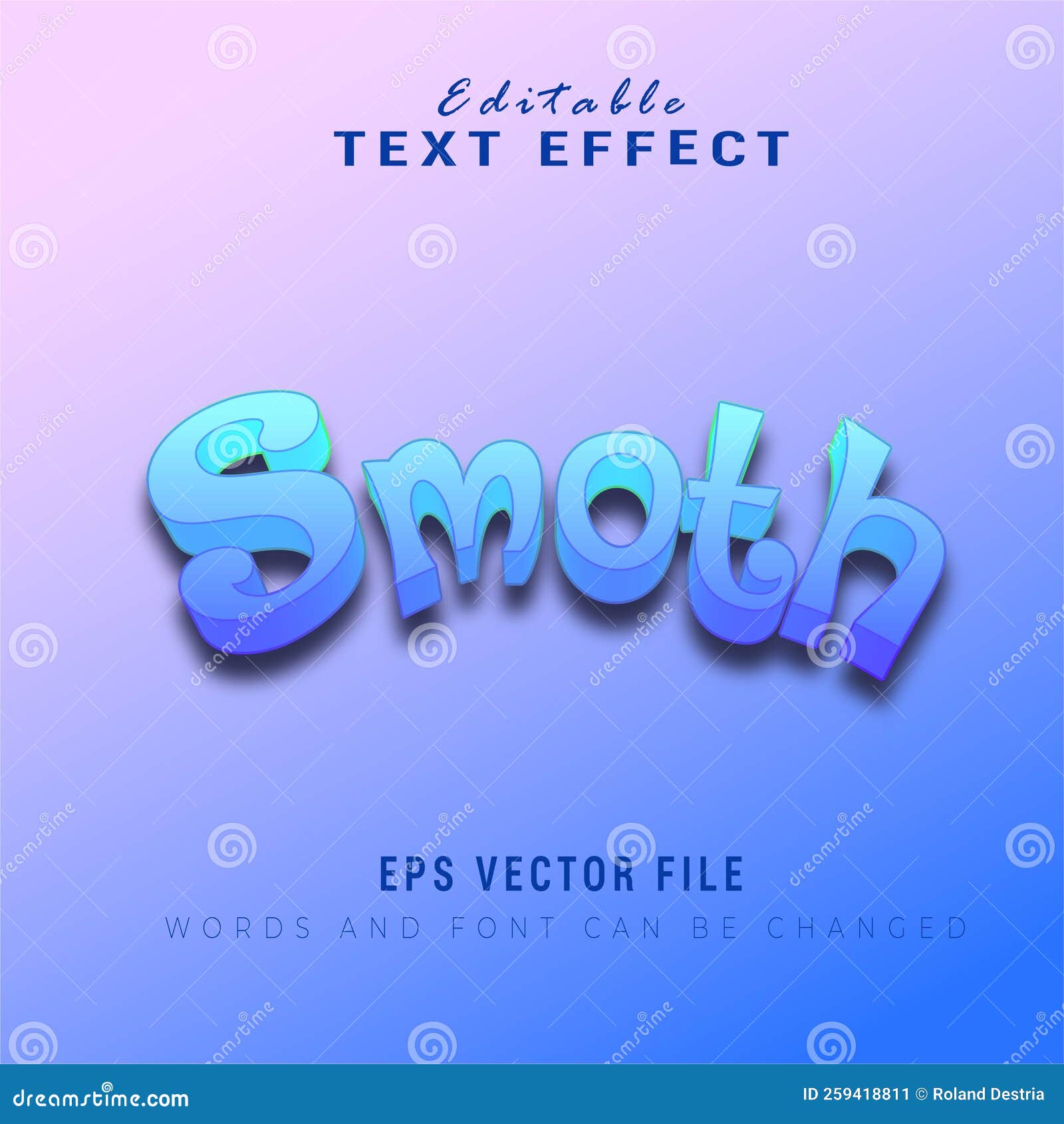 SMOTH Editable Vector Text Effect Beatiful Text Effect Stock Vector ...