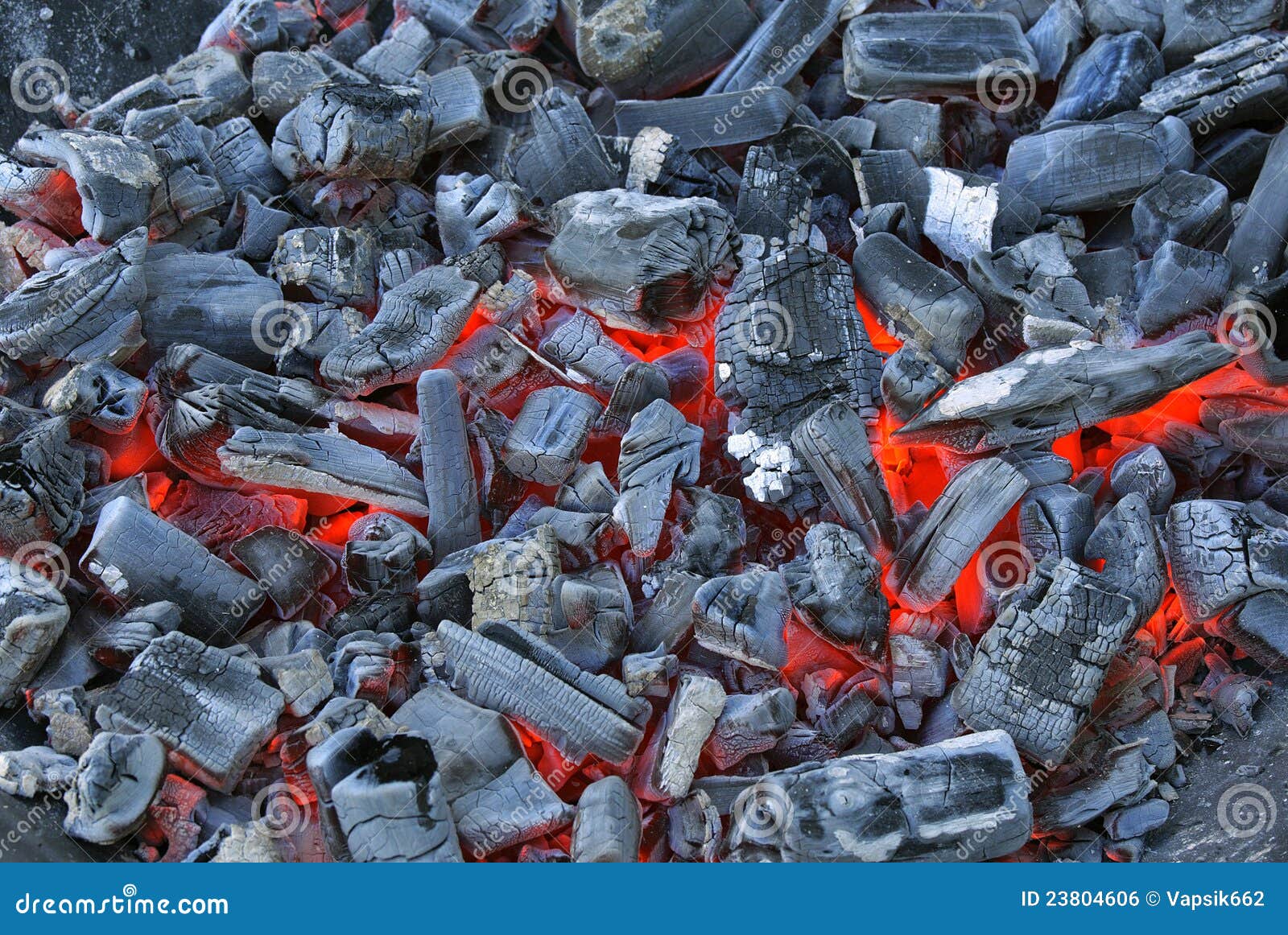 Smouldering Charcoal Ready for Use Stock Photo - Image of barbecue ...