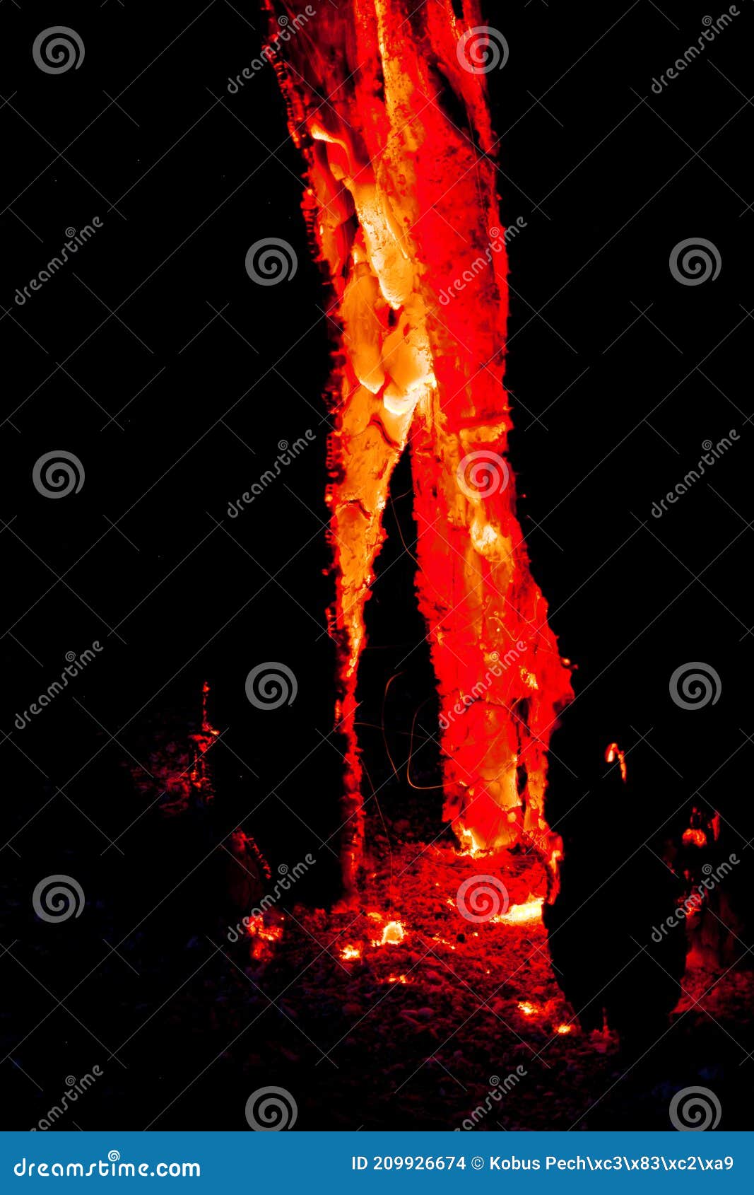 Smouldering Tree Trunk 11181 Stock Photo - Image of temperature ...