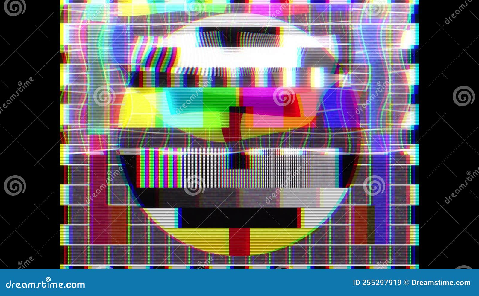SMPTE Color Stripe Technical Problems and Retro Tv Screen Flickering ...