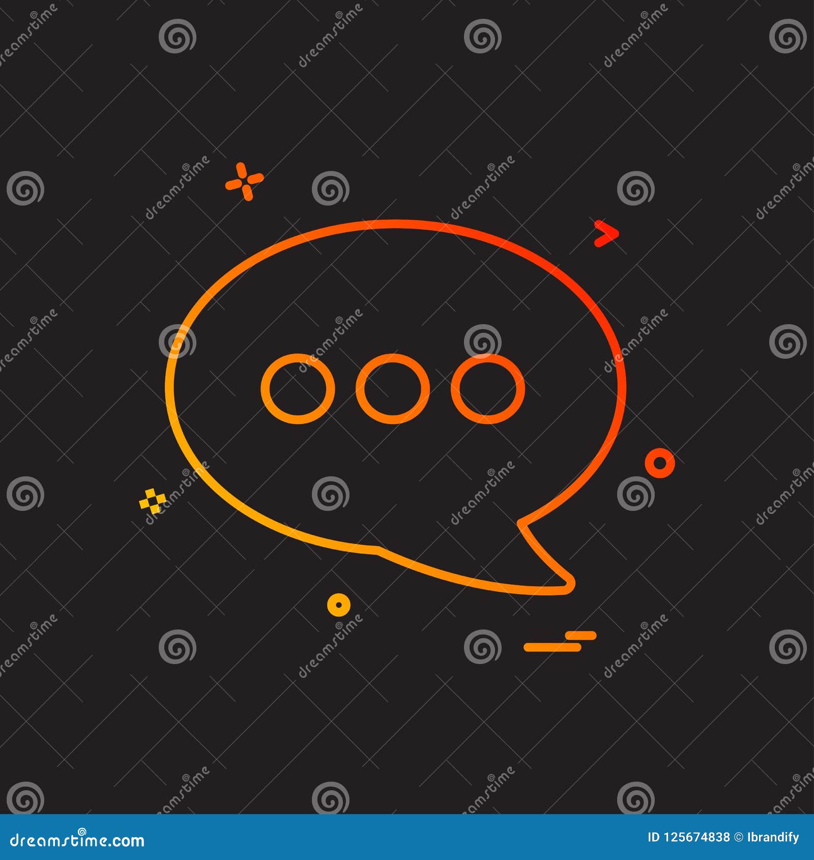 Sms Chat Bubble Icon Vector Design Stock Vector - Illustration of ...