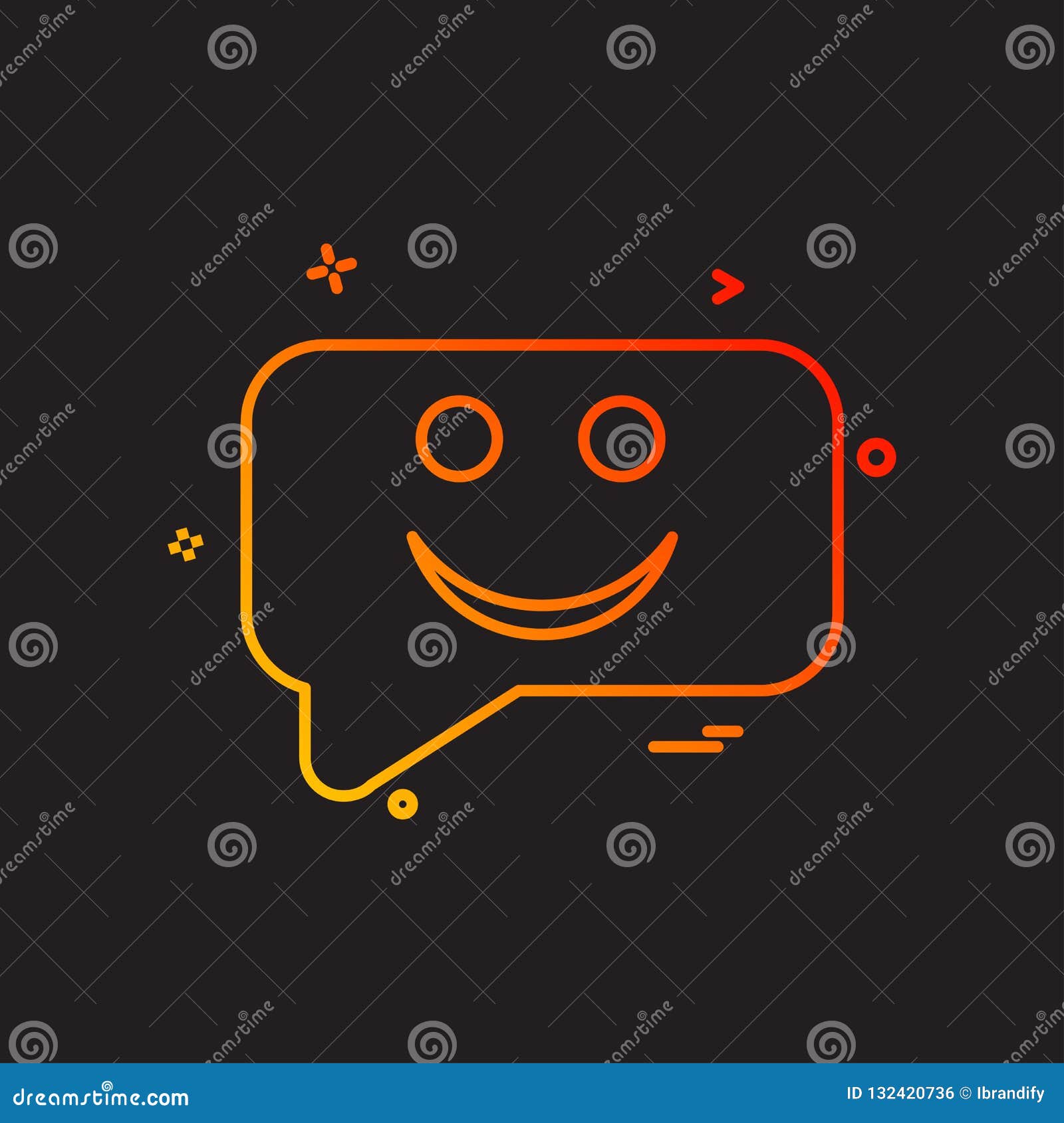 Sms Chat Emoji Icon Vector Design Stock Vector - Illustration of pink ...