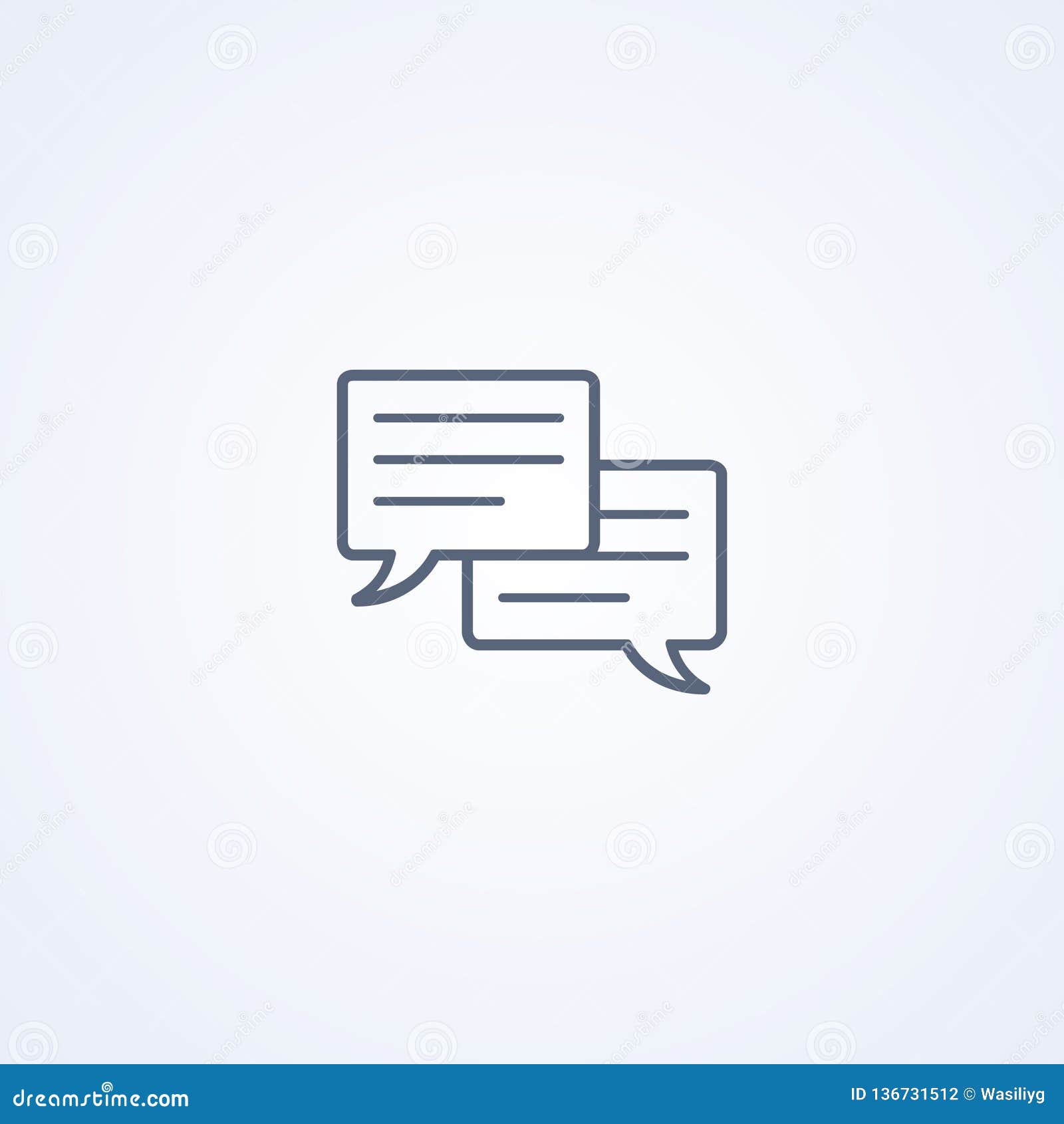 Sms, Communication, Vector Best Gray Line Icon Stock Vector ...