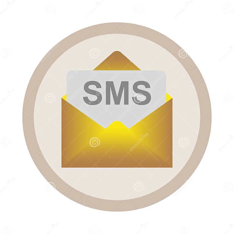 Sms Envelope. Document Symbol. Vector Illustration Stock Vector ...