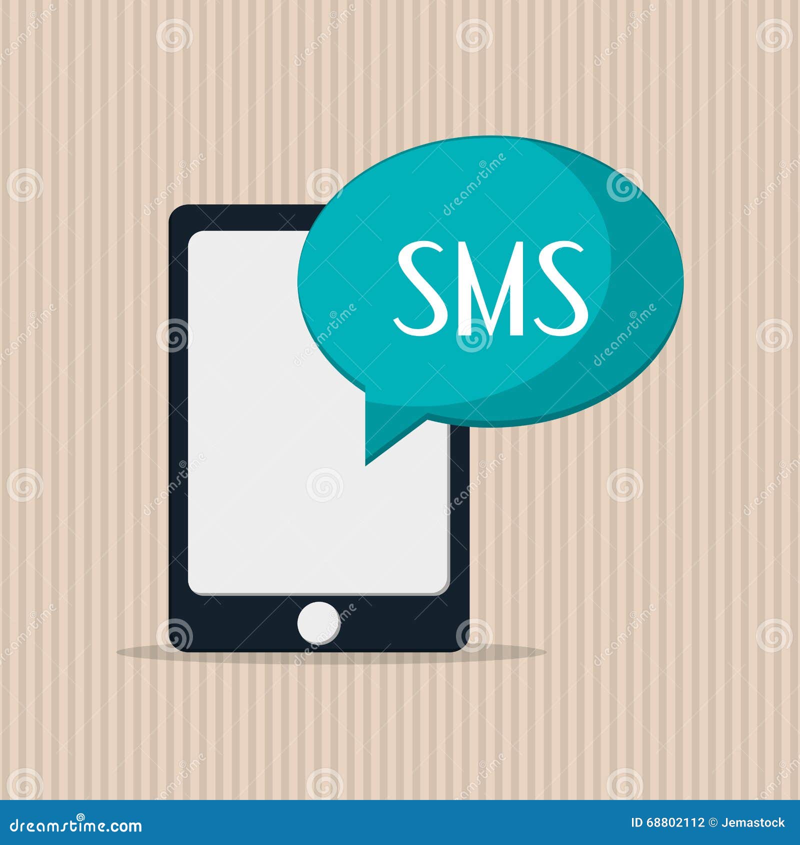 SMS Icon Design, Vector Illustration Stock Vector - Illustration of ...
