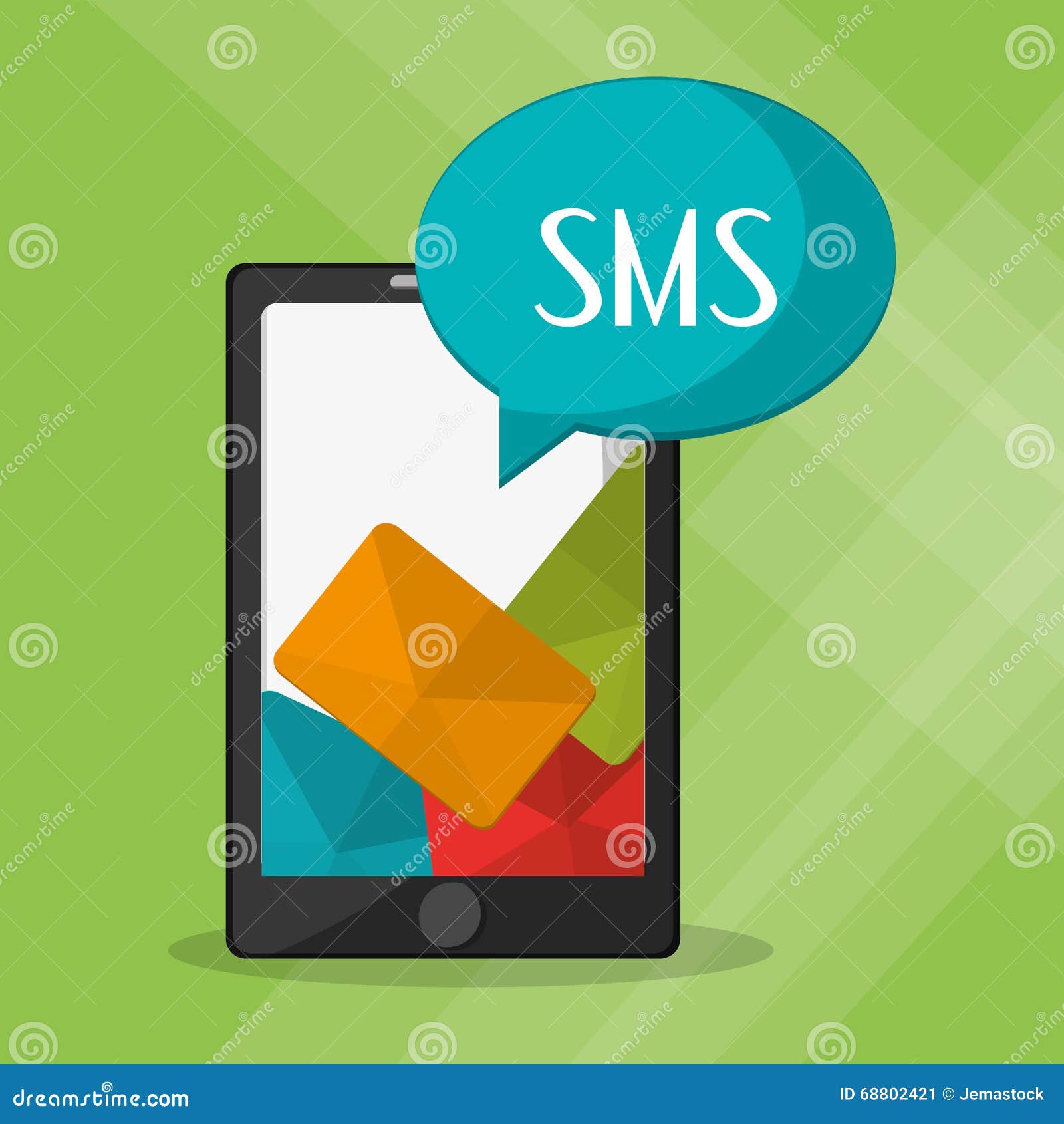 SMS Icon Design, Vector Illustration Stock Vector - Illustration of ...