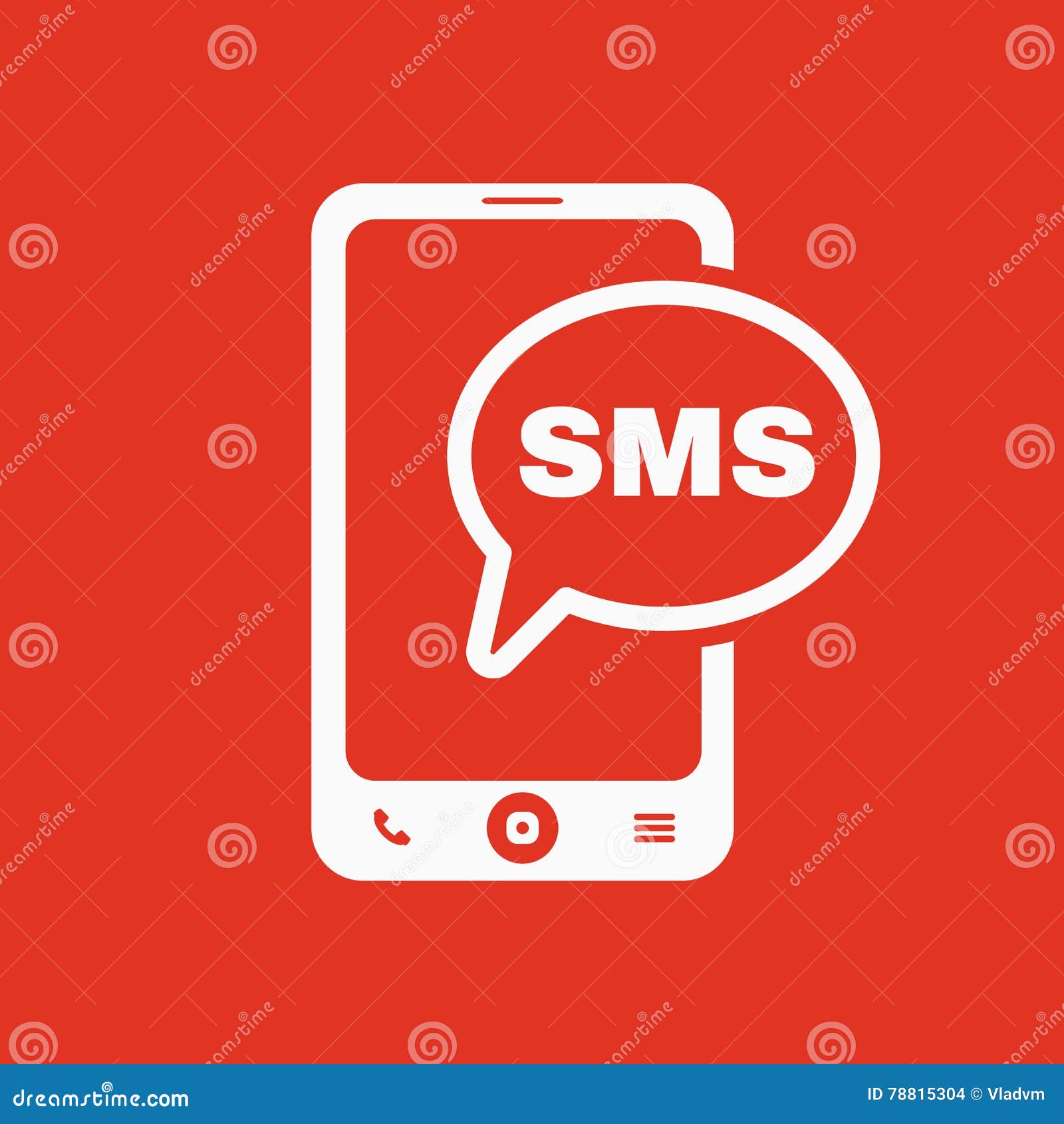 The Sms Icon. Smartphone and Telephone, Communication, Message Symbol ...
