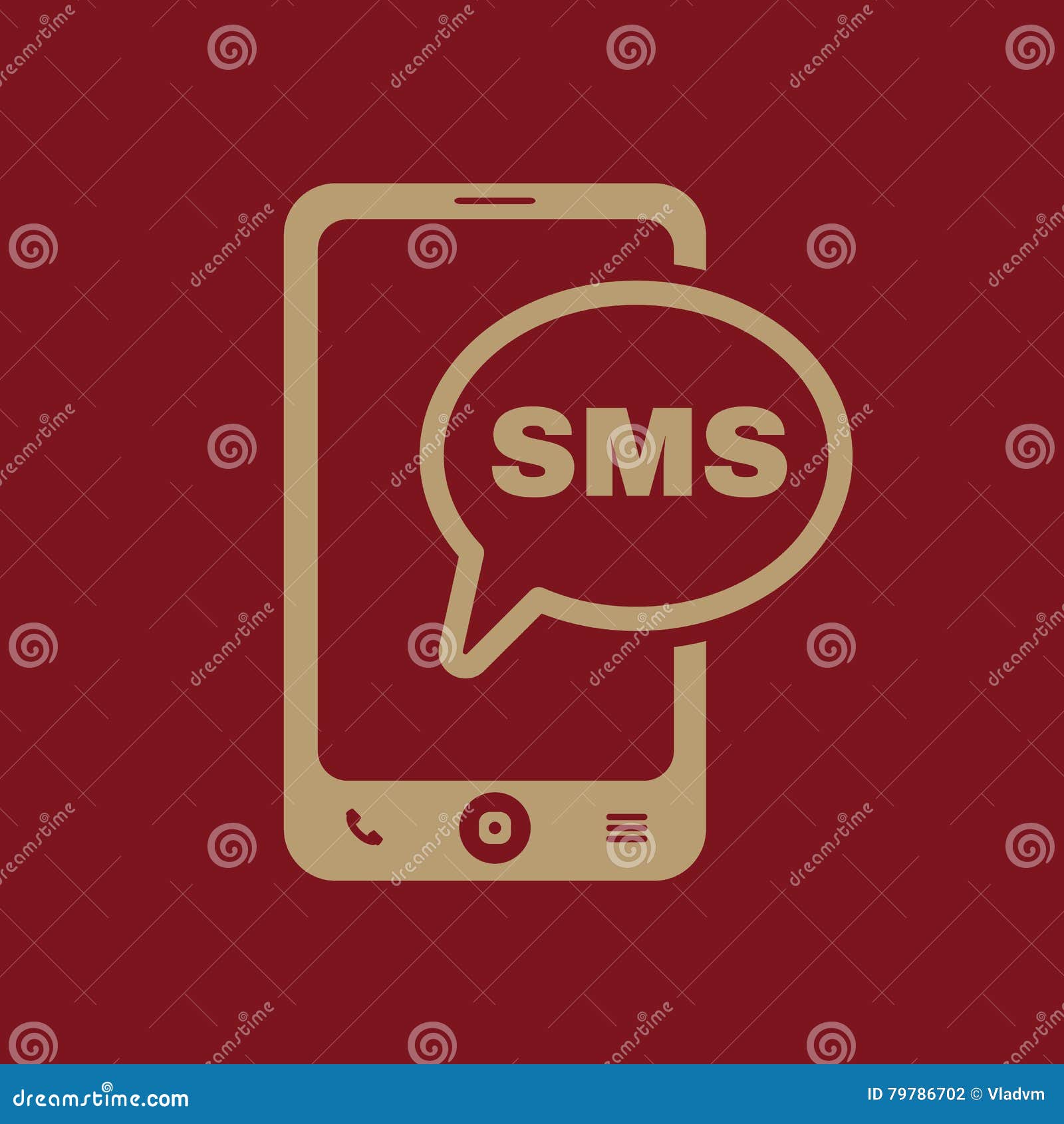 The Sms Icon. Smartphone and Telephone, Communication, Message Symbol ...
