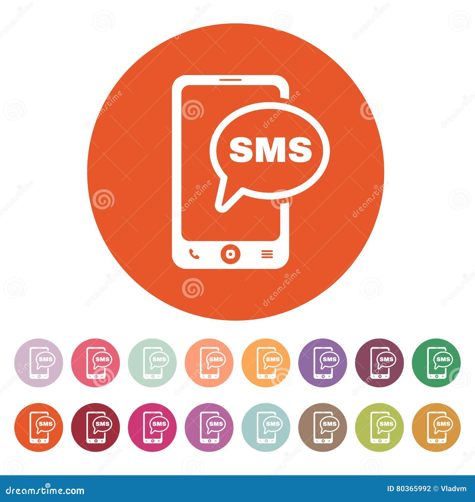 The Sms Icon. Smartphone and Telephone, Communication, Message Symbol ...