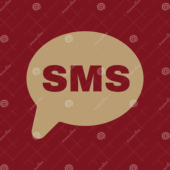 The Sms Icon. Text Message Symbol Stock Vector - Illustration of ...