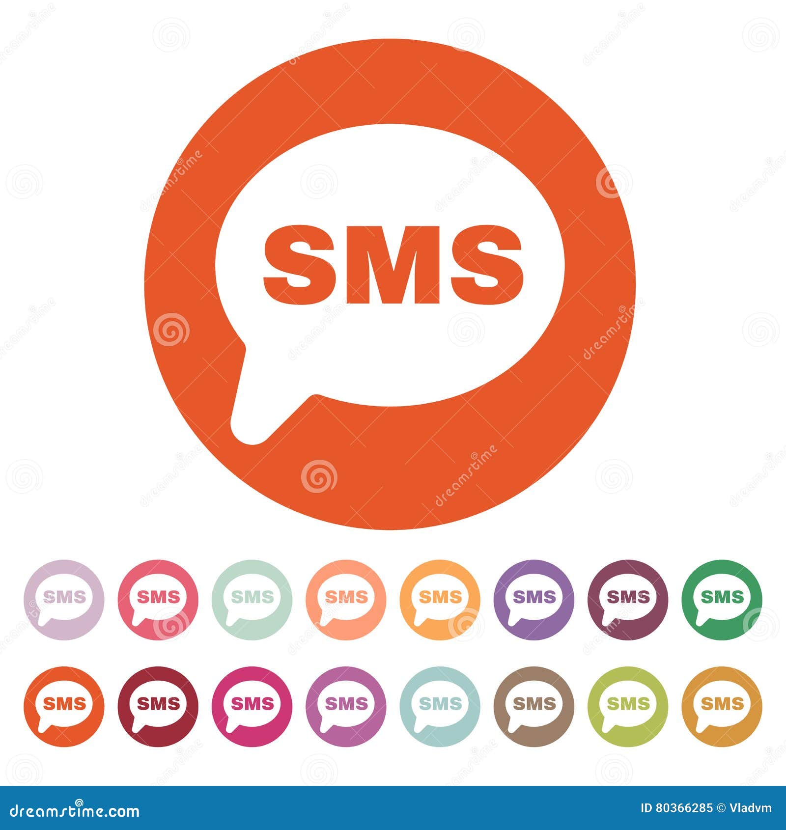 The Sms Icon. Text Message Symbol Stock Vector - Illustration of ...