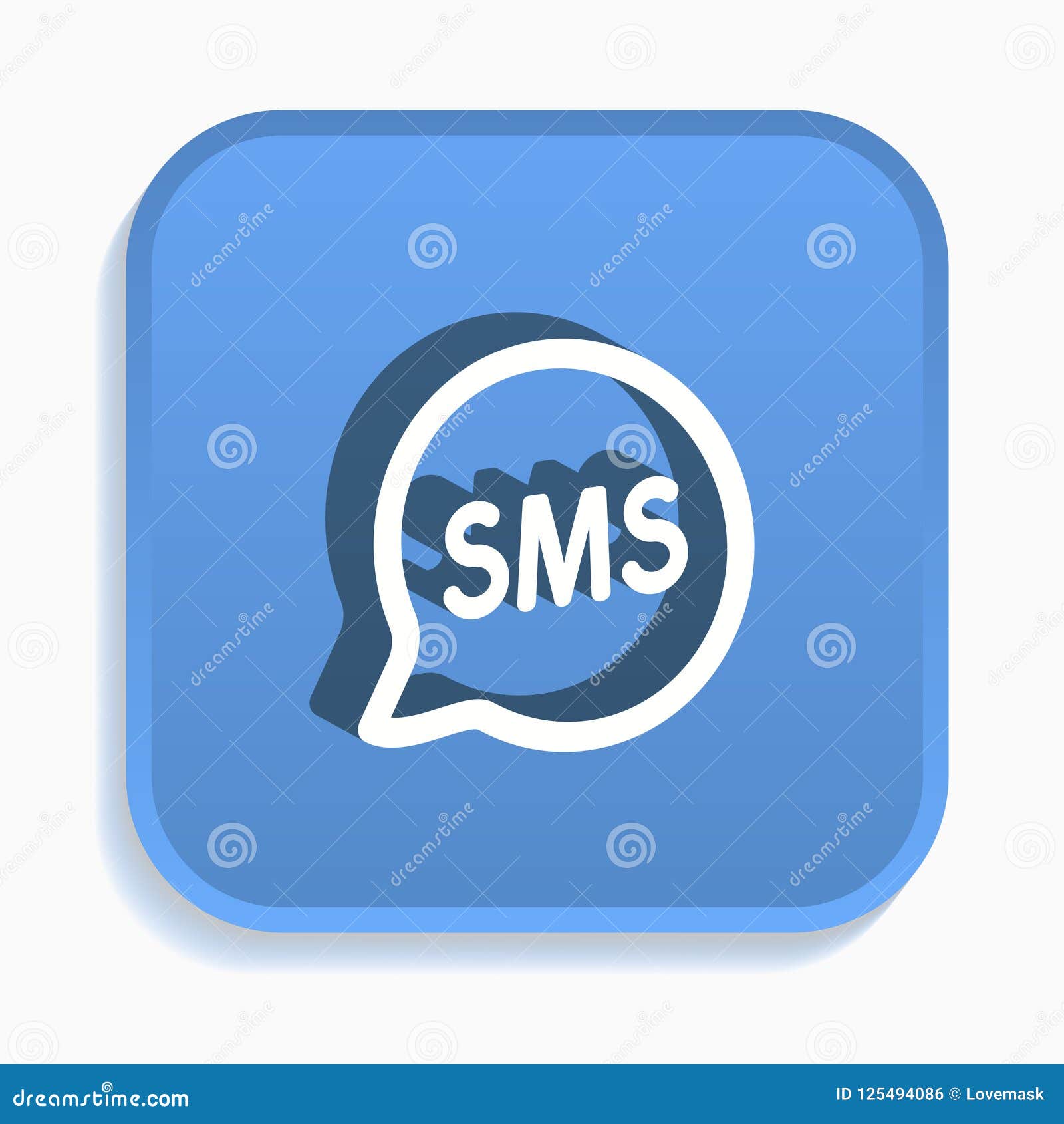 SMS Isometric Icon for Graphic and Web Design in 3d Style. Stock Vector ...