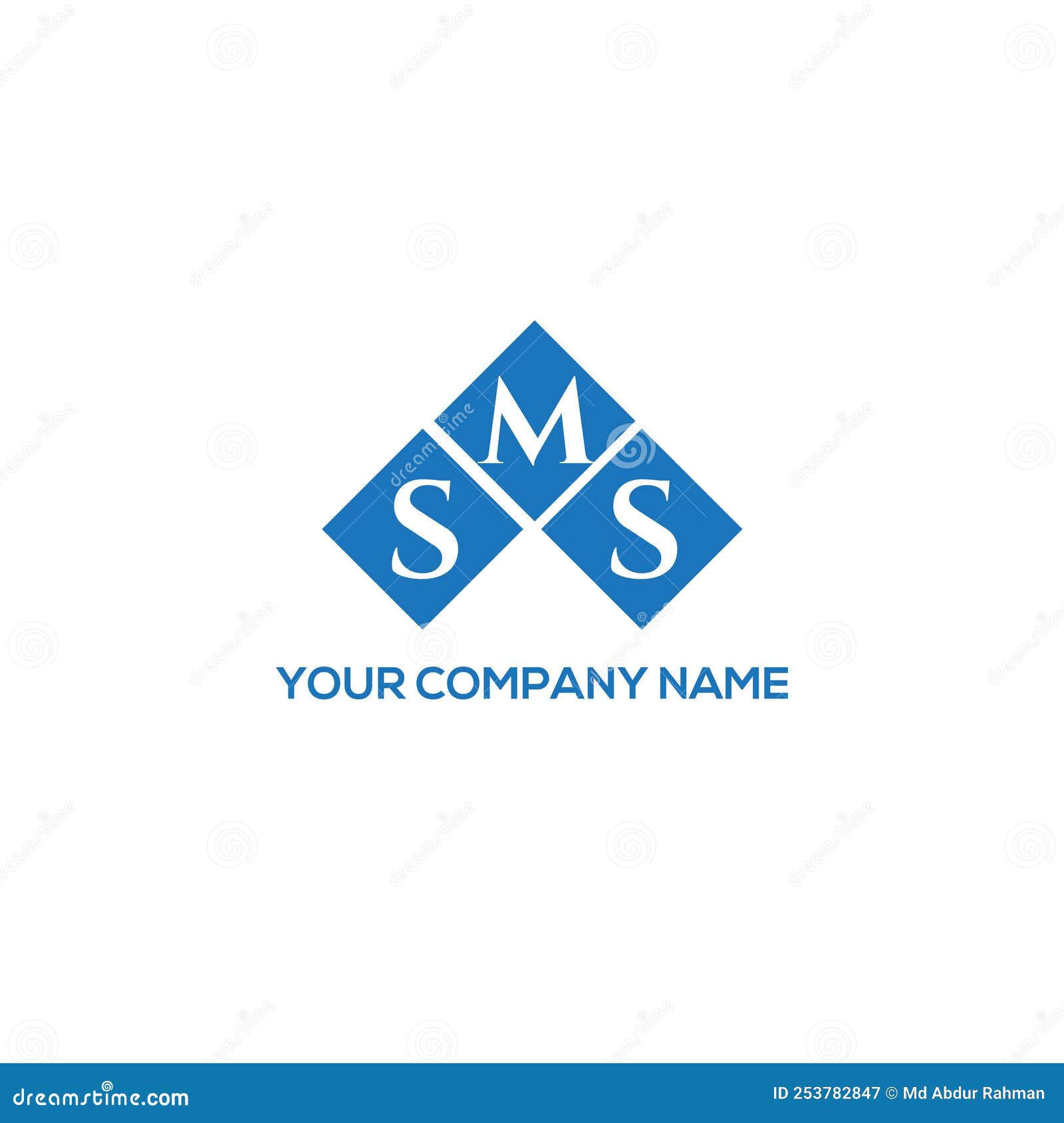 SMS Letter Logo Design on WHITE Background. SMS Creative Initials ...