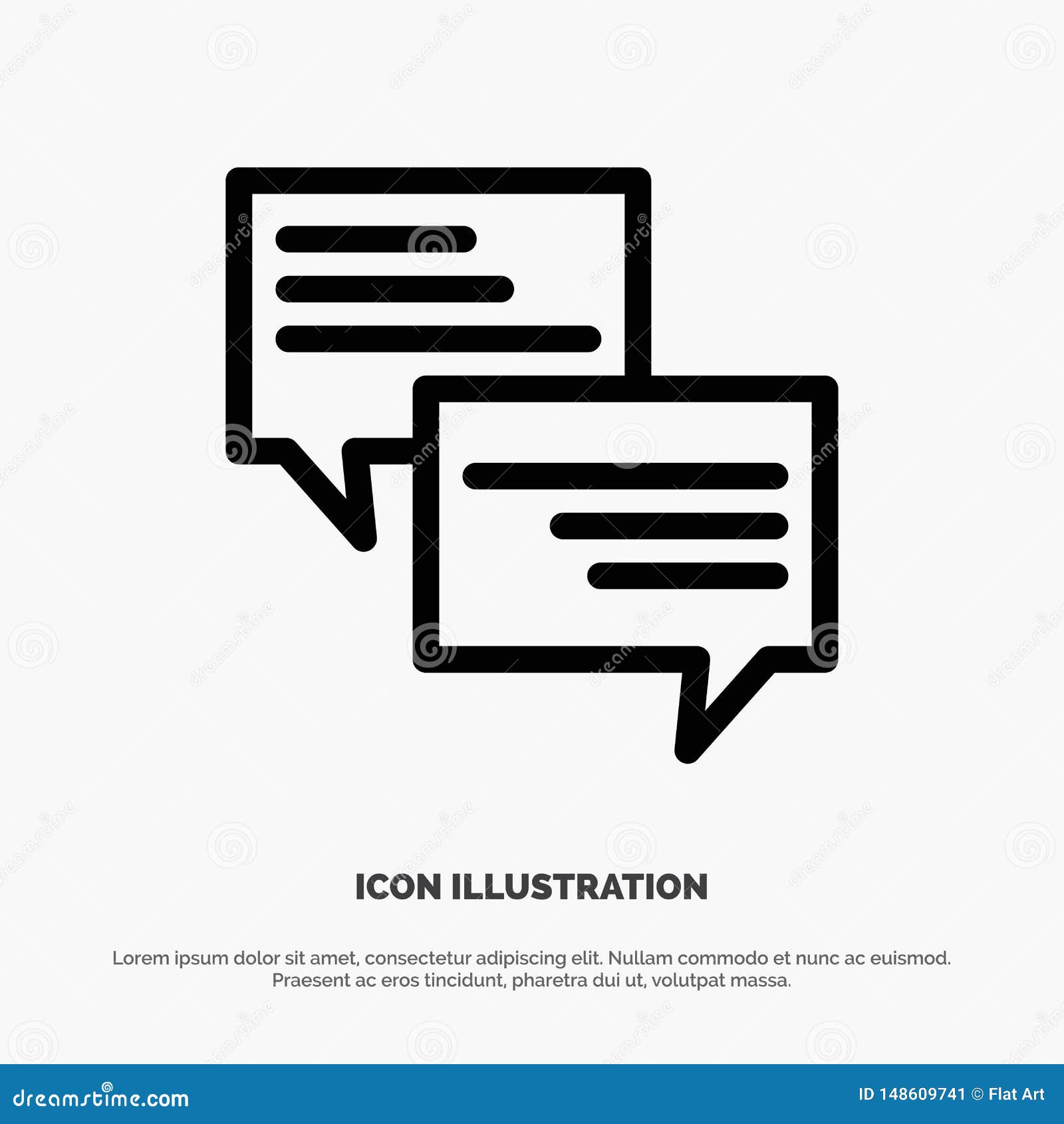 Sms, Message, Popup, Bubble, Chat Line Icon Vector Stock Vector ...