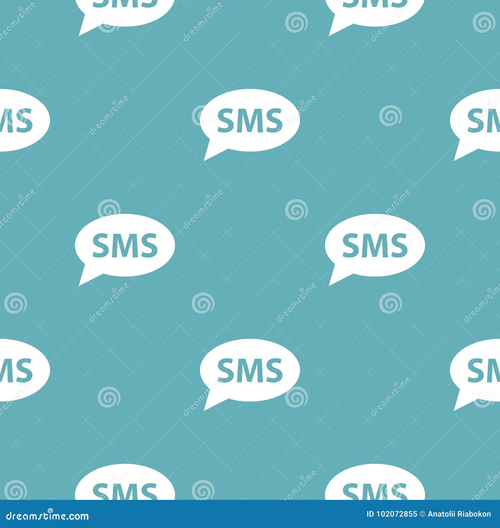 SMS pattern seamless blue stock vector. Illustration of envelope ...