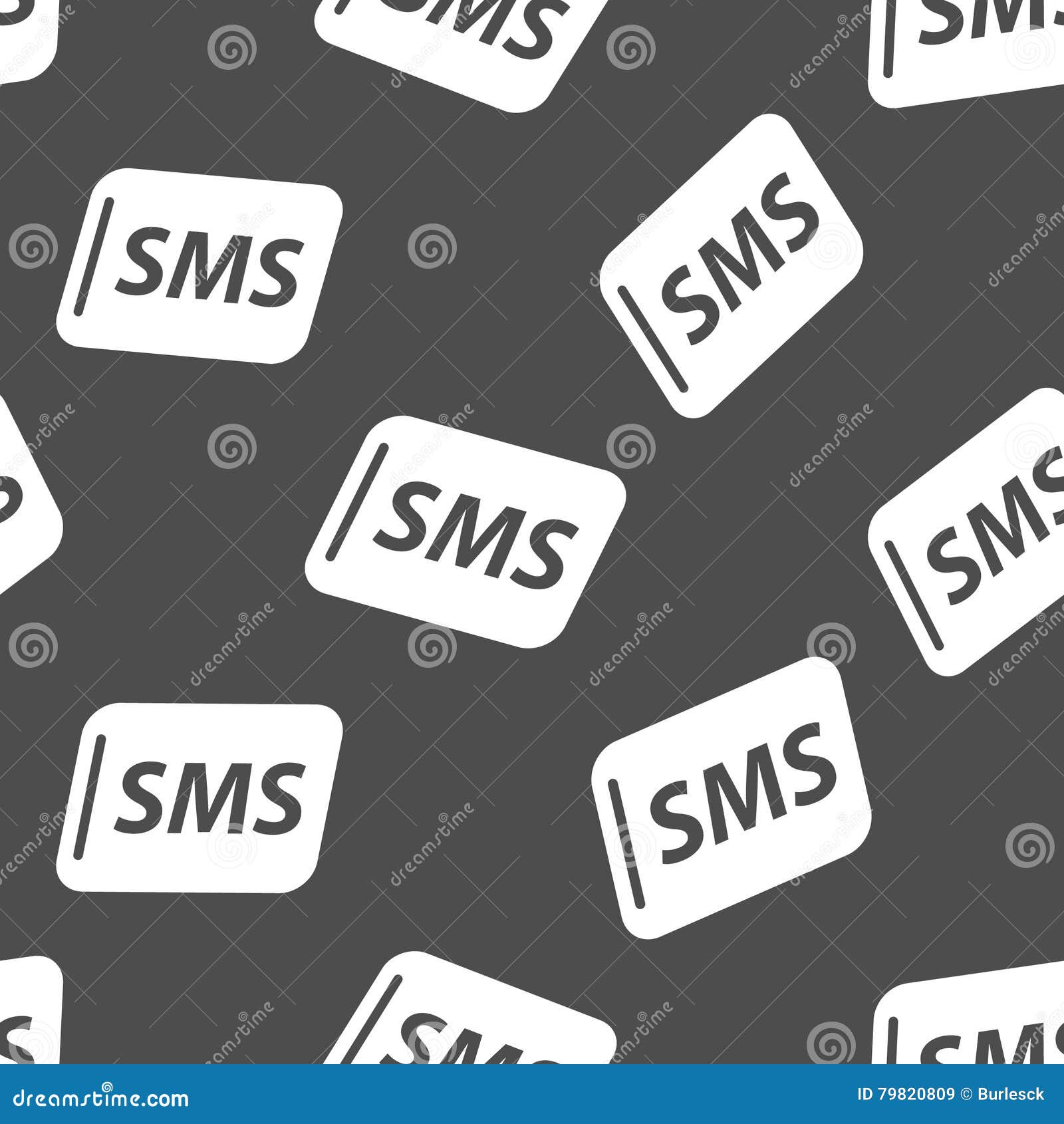 Sms seamless pattern stock vector. Illustration of mail - 79820809