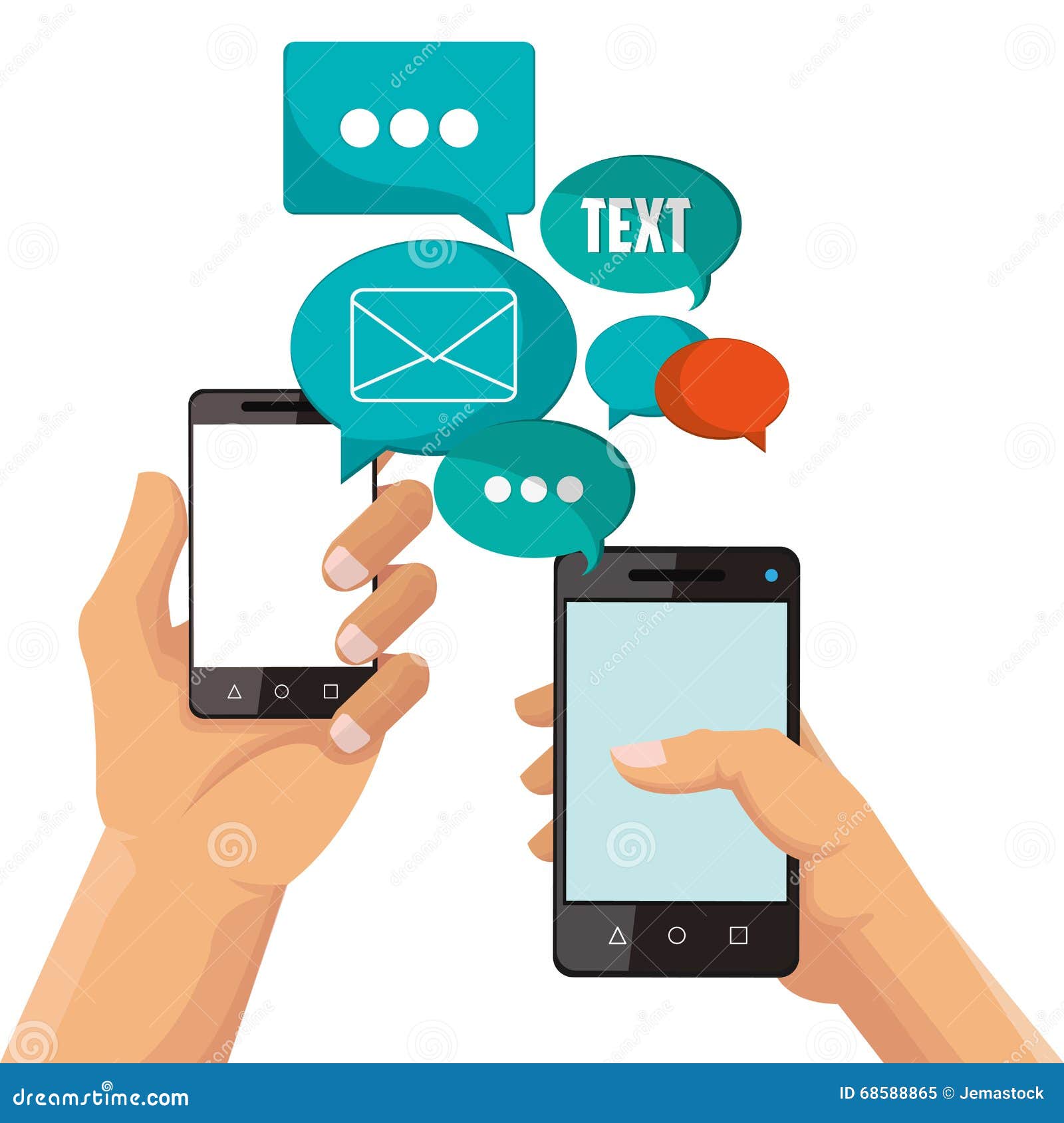 Sms and Smartphone Icon Design Stock Vector - Illustration of ...