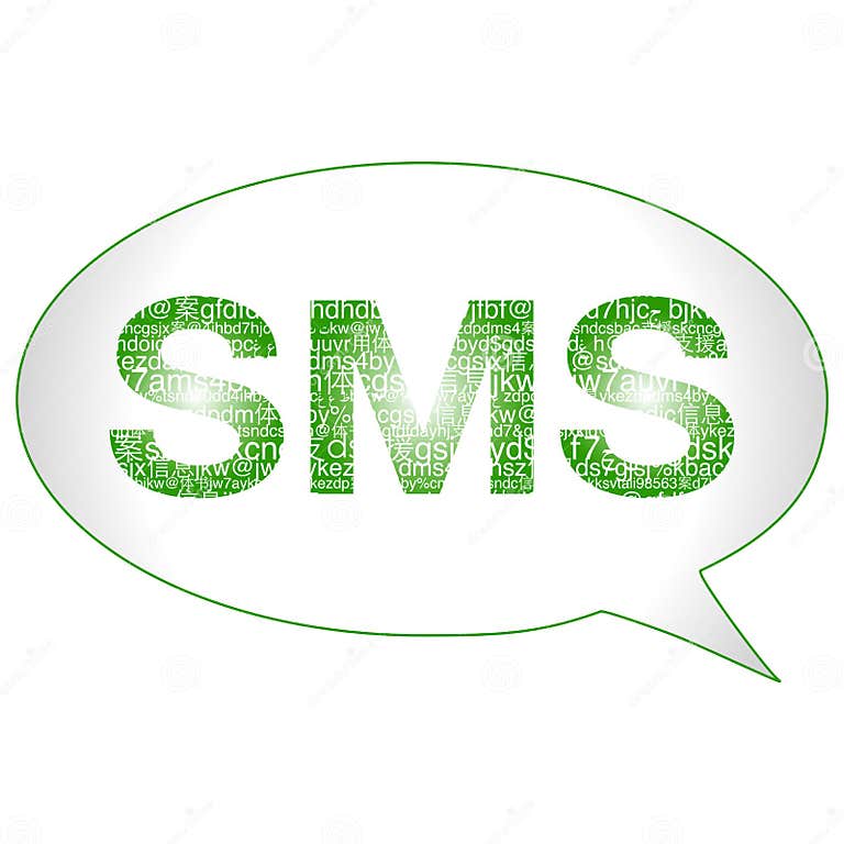 SMS symbol stock vector. Illustration of smartphone, chatting - 32874509