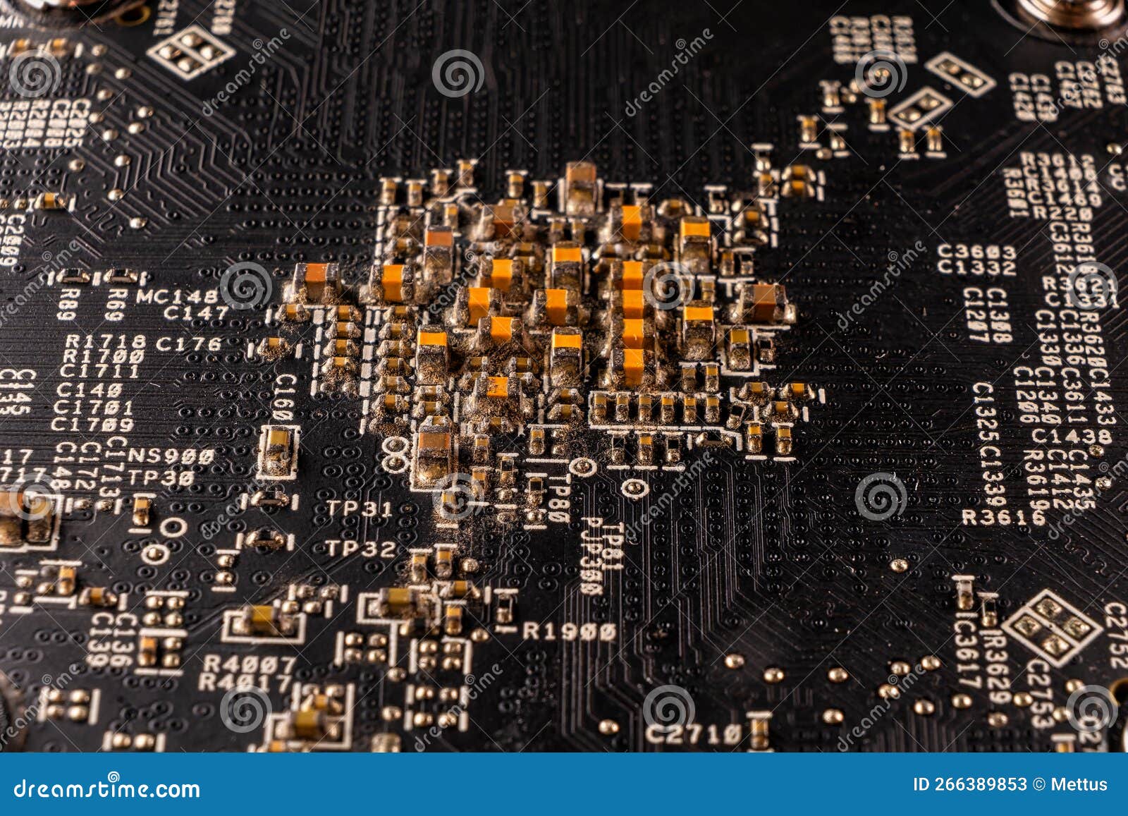 Smt Electronic Components on a Printed Circuit Board for Maintenance ...