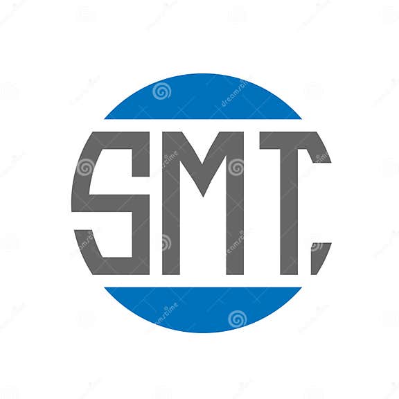 SMT Letter Logo Design on White Background. SMT Creative Initials ...