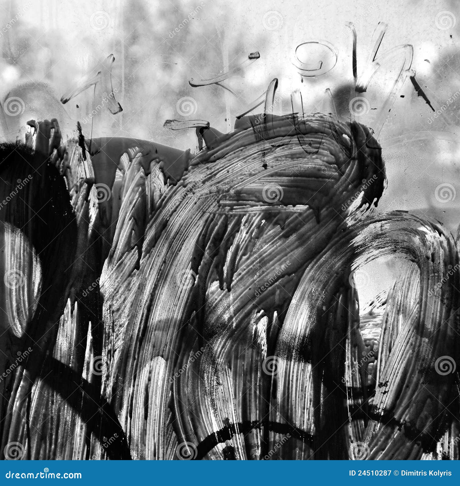 Smudged paint on glass stock image. Image of dripping - 24510287