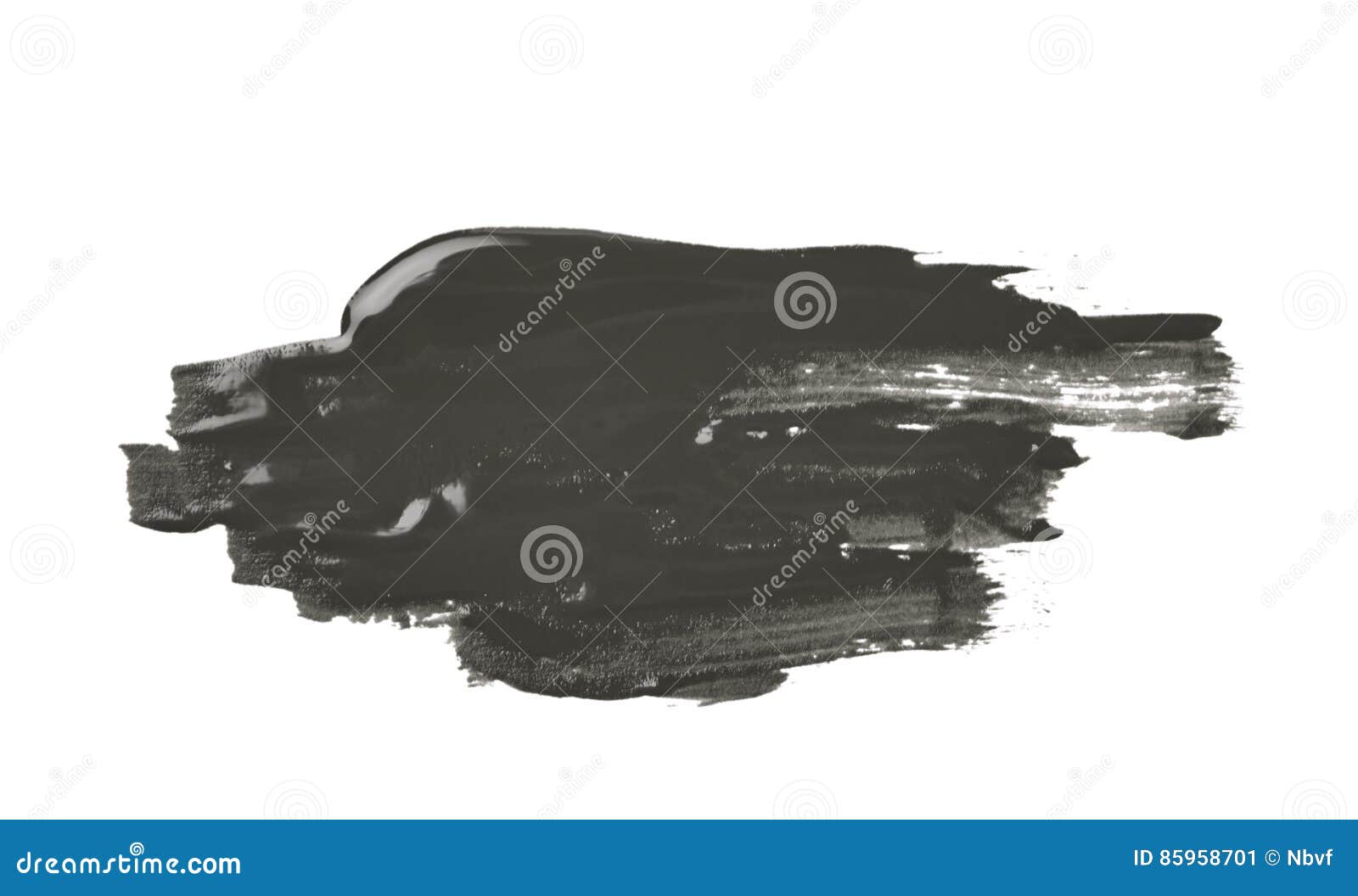 Smudged Splash of Paint Isolated Stock Image - Image of paint, brush ...